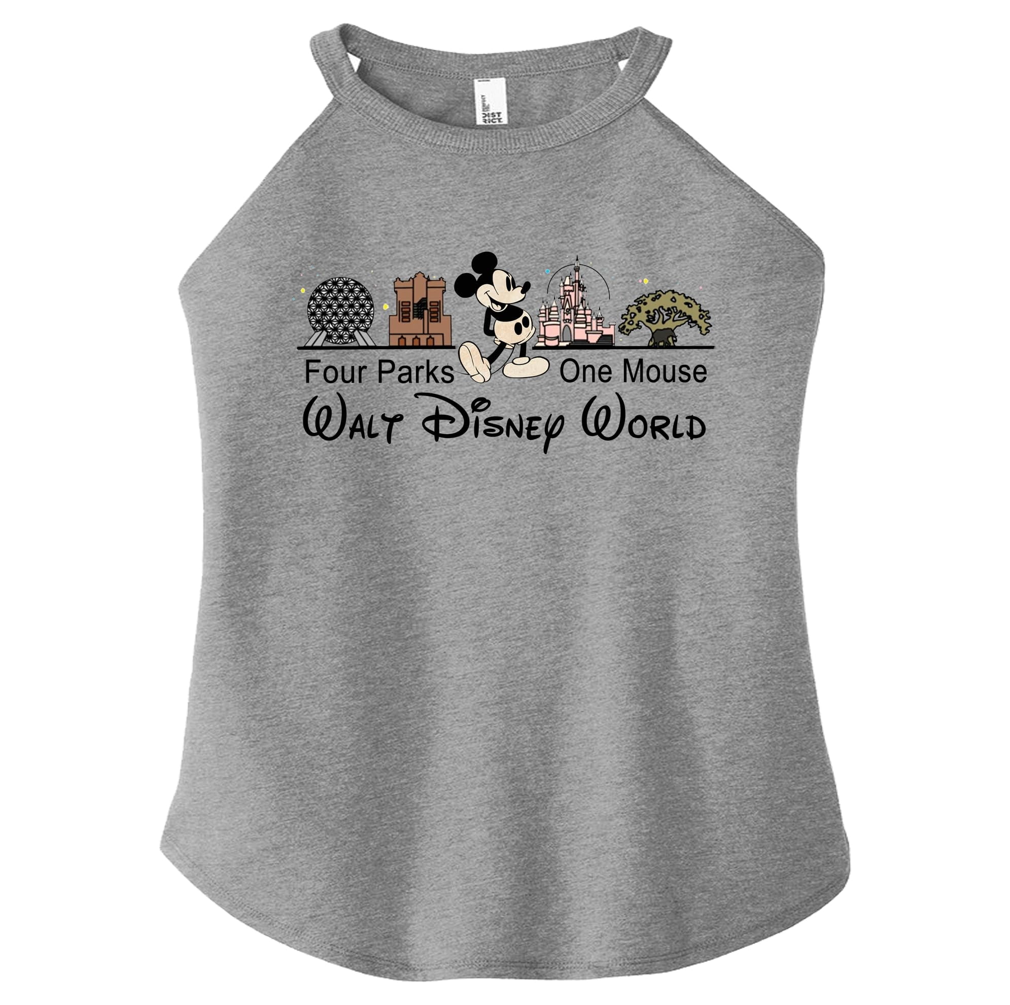 Four Parks One Mouse Shirt, Animal Kingdom Epcot Magic Kingdom Vacation ...