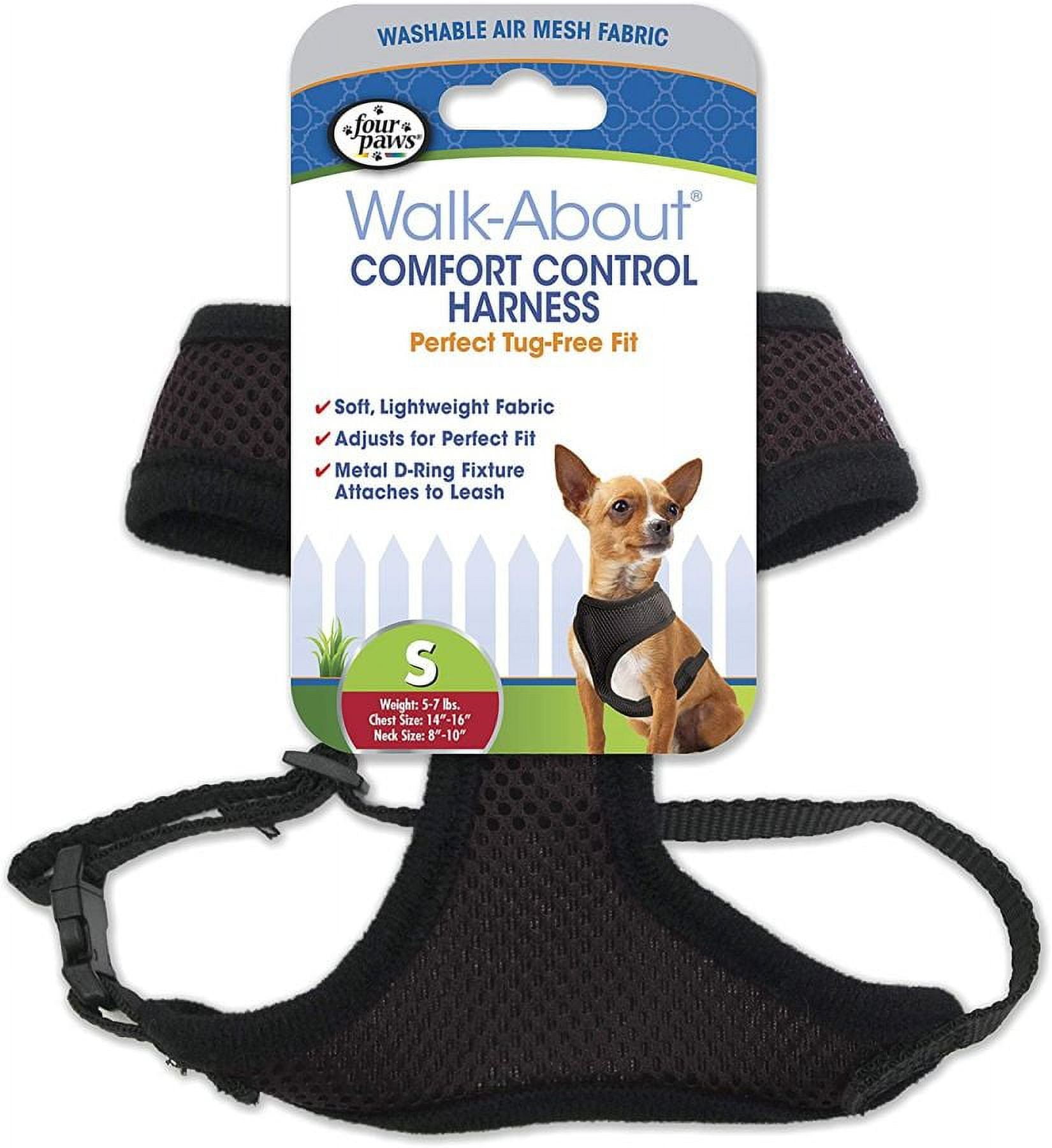 Four Paws Comfort Control Harness - Black [Dog, Harnesses Nylon ...