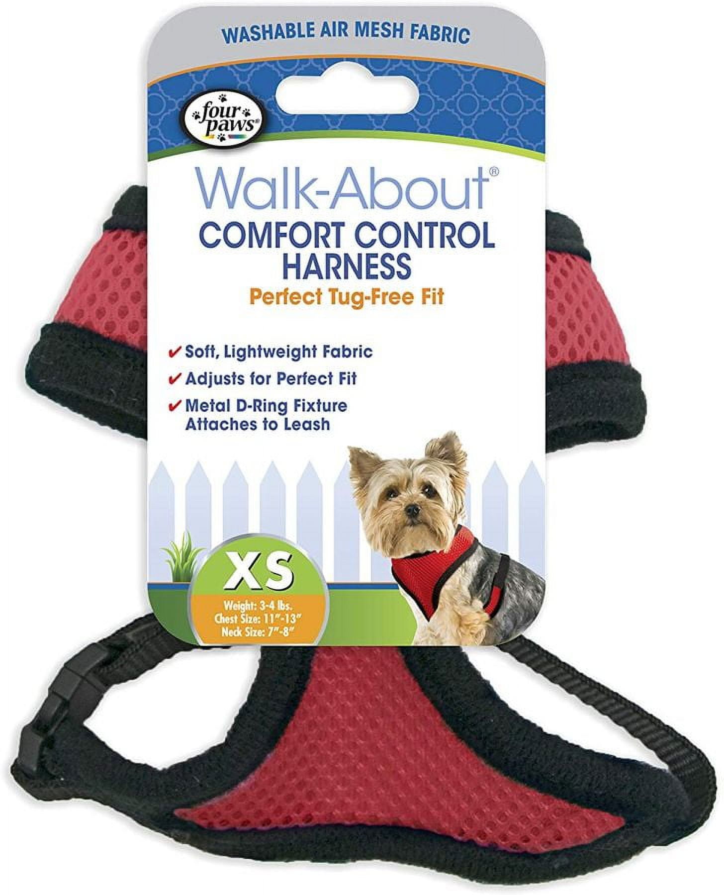 Four Paws Comfort Control Harness - Red [Dog, Harnesses Nylon Standard ...