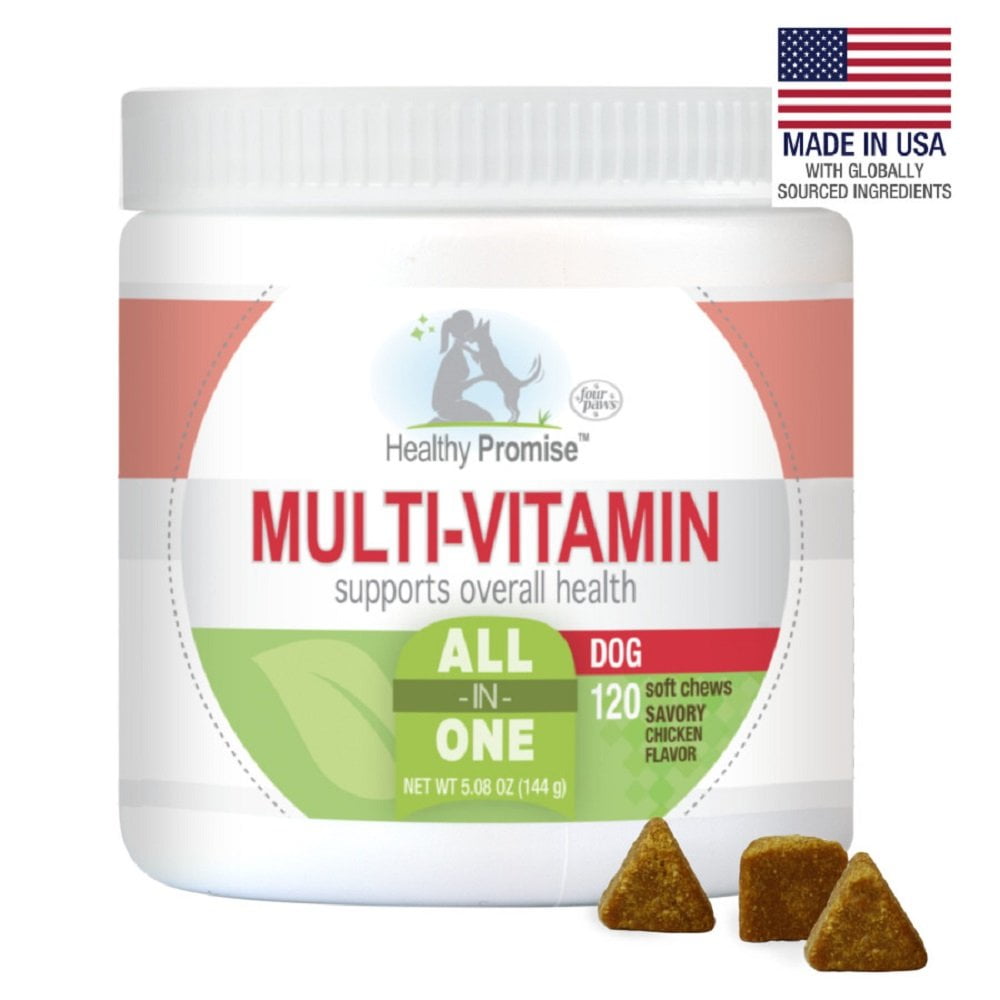 Four Paws Healthy Promise Daily Pet Multi-Vitamin Supplement for Dogs ...