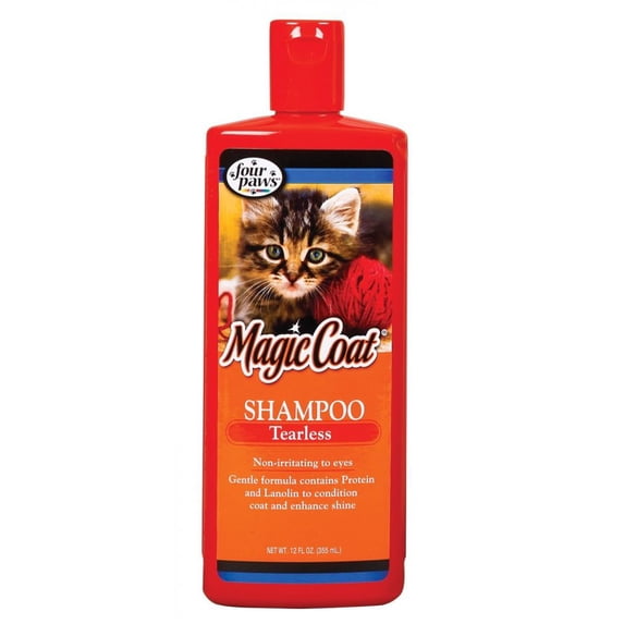 Four Paws Magic Coat Tearless Cat Shampoo, Gentle Keratin and Lanolin ...
