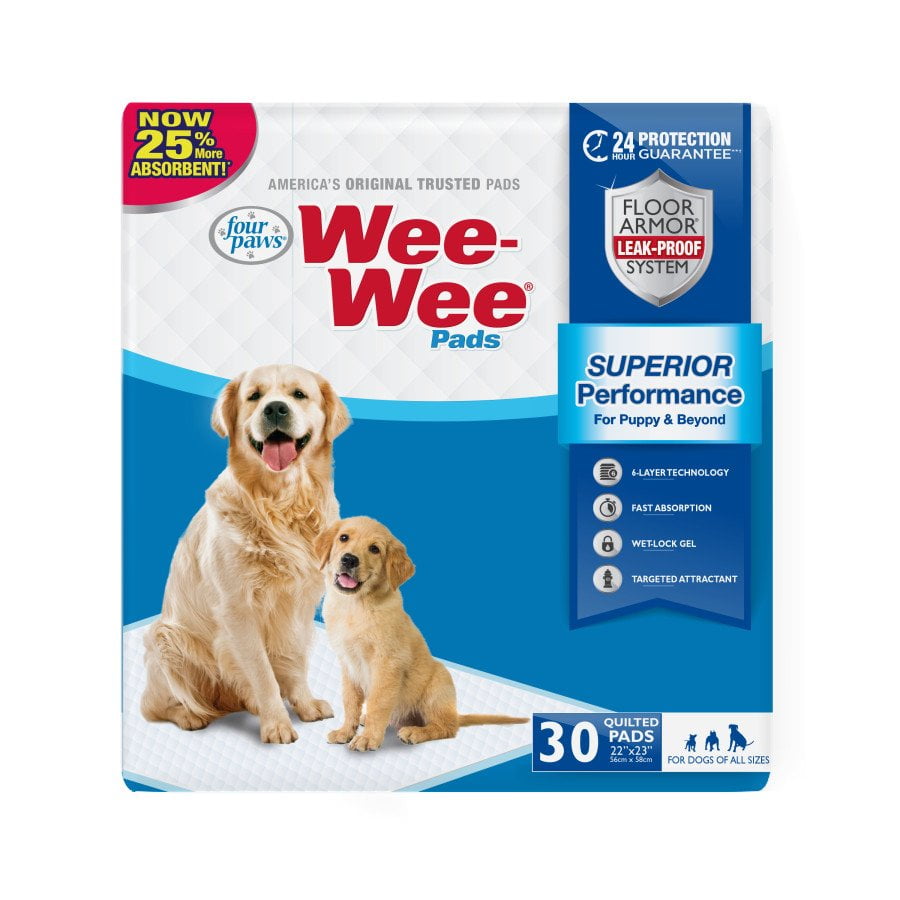 Four Paws Original Wee-Wee Pads: Premium Floor Protection for Dogs ...