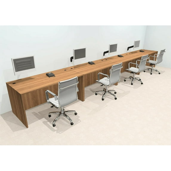Four Person Modern Office Workstation Desk Set, #OT-SUL-SPN9 - Walmart.com