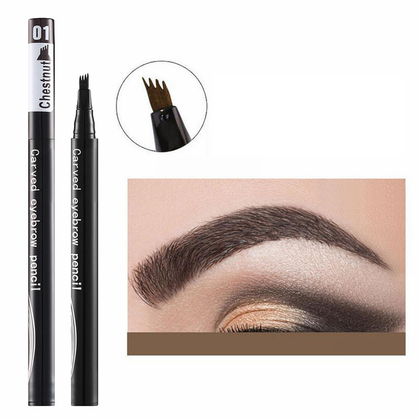 Four Prong Head Liquid Water Eyebrow Pencil Sweat Proof Microblading ...