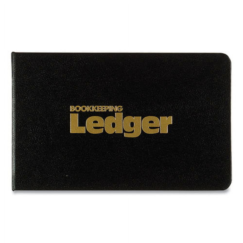 Four-Ring Ledger Binder Kit With A-Z Index, Black Cover, 8.5 X 5 Debit ...