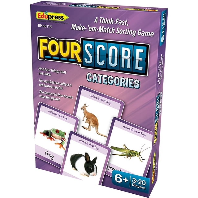 Four Score Card Game: Categories | Bundle of 10 Packs - Walmart.com