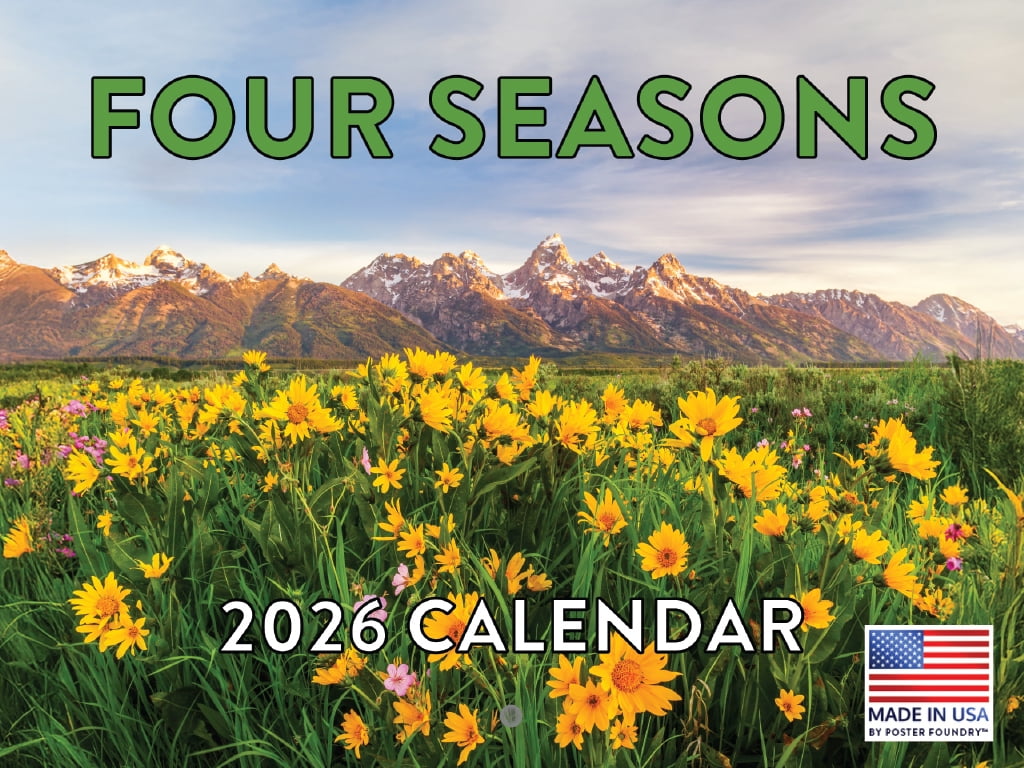 Four Seasons Calendar 2026 Seasonal Monthly Wall Calender 12 Month ...