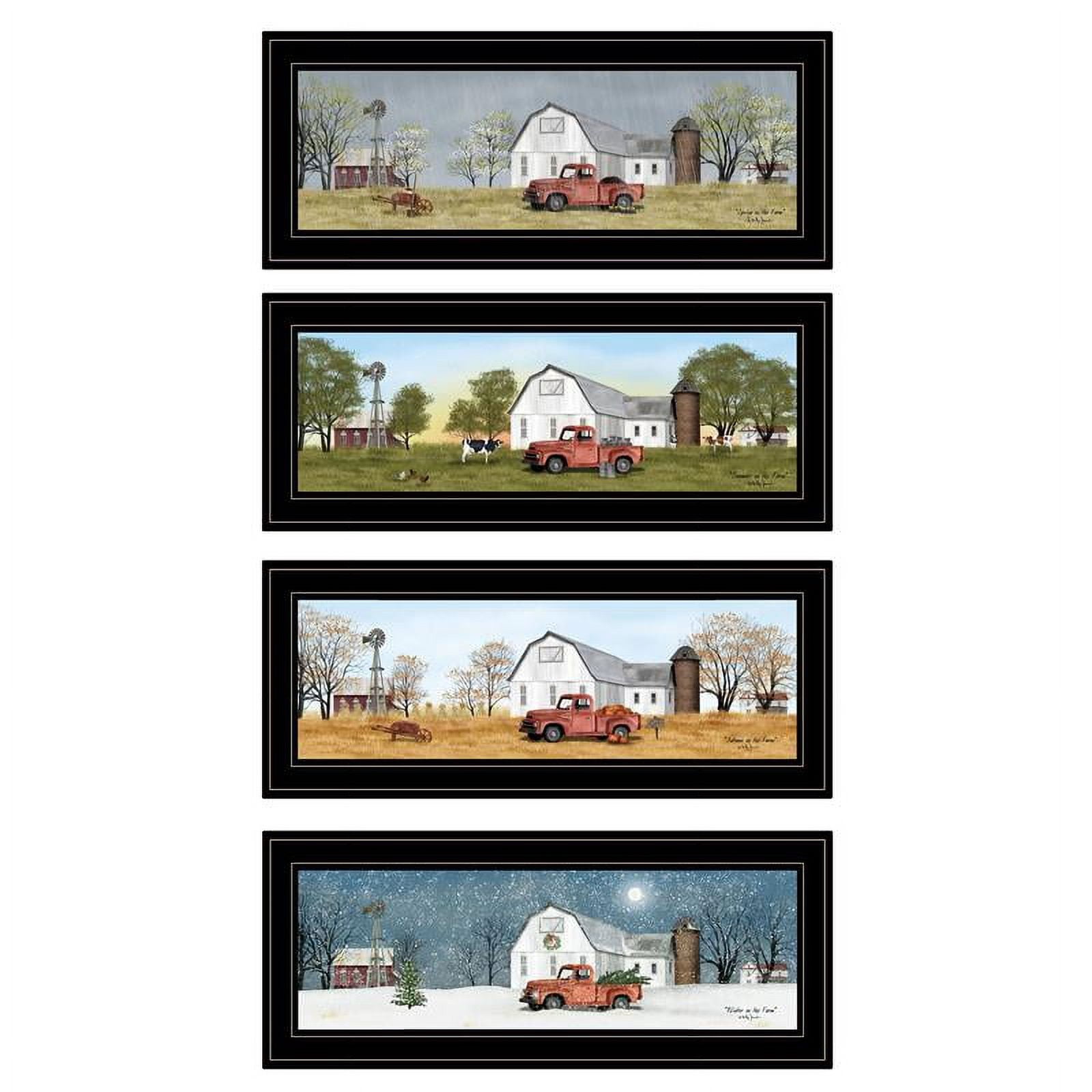 Trendy Decor 4U Four Seasons Collection V Framed Wall Art V628-704G ...