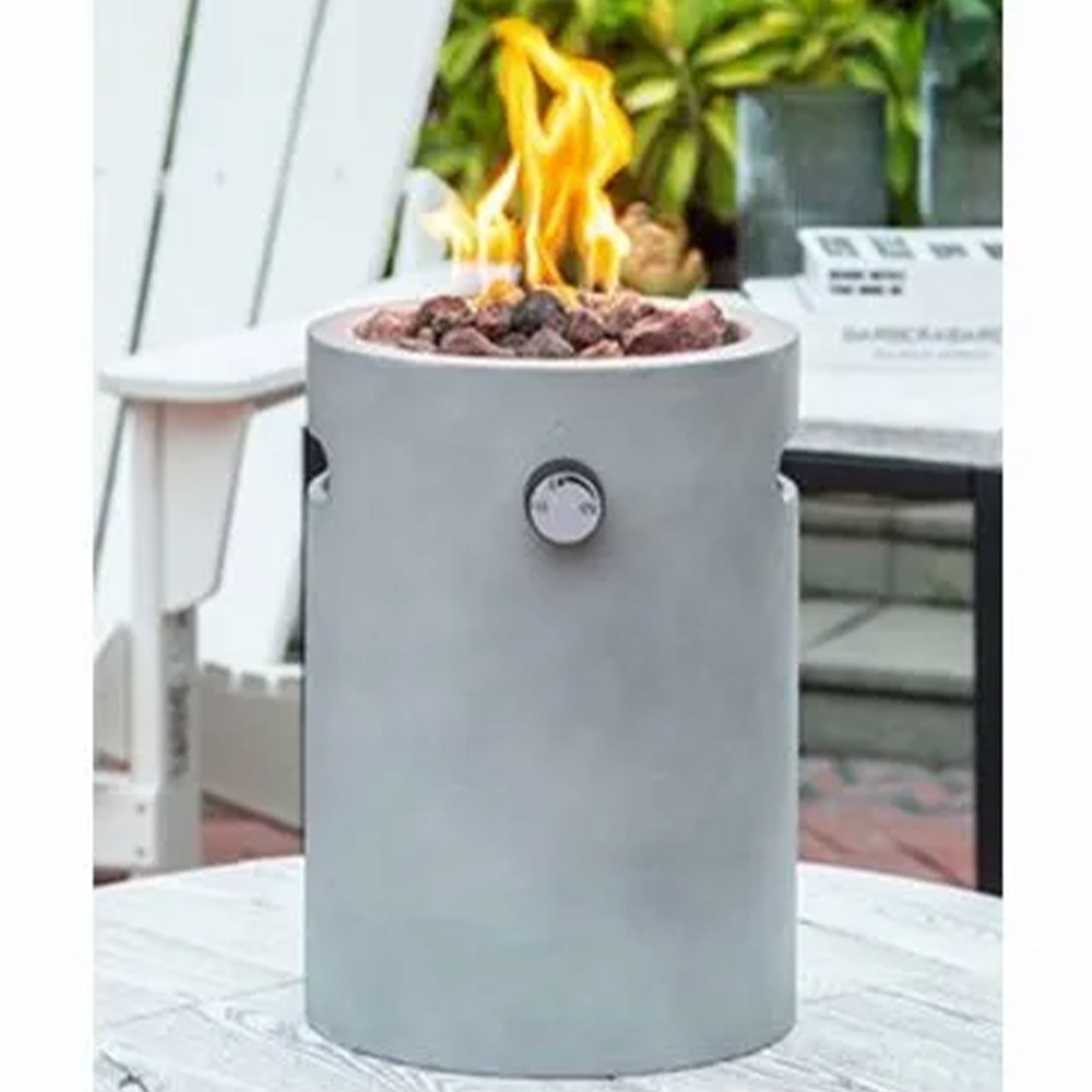 Four Seasons Courtyard 10000 BTU 10 Inch Round Column Portable Gas Fire ...