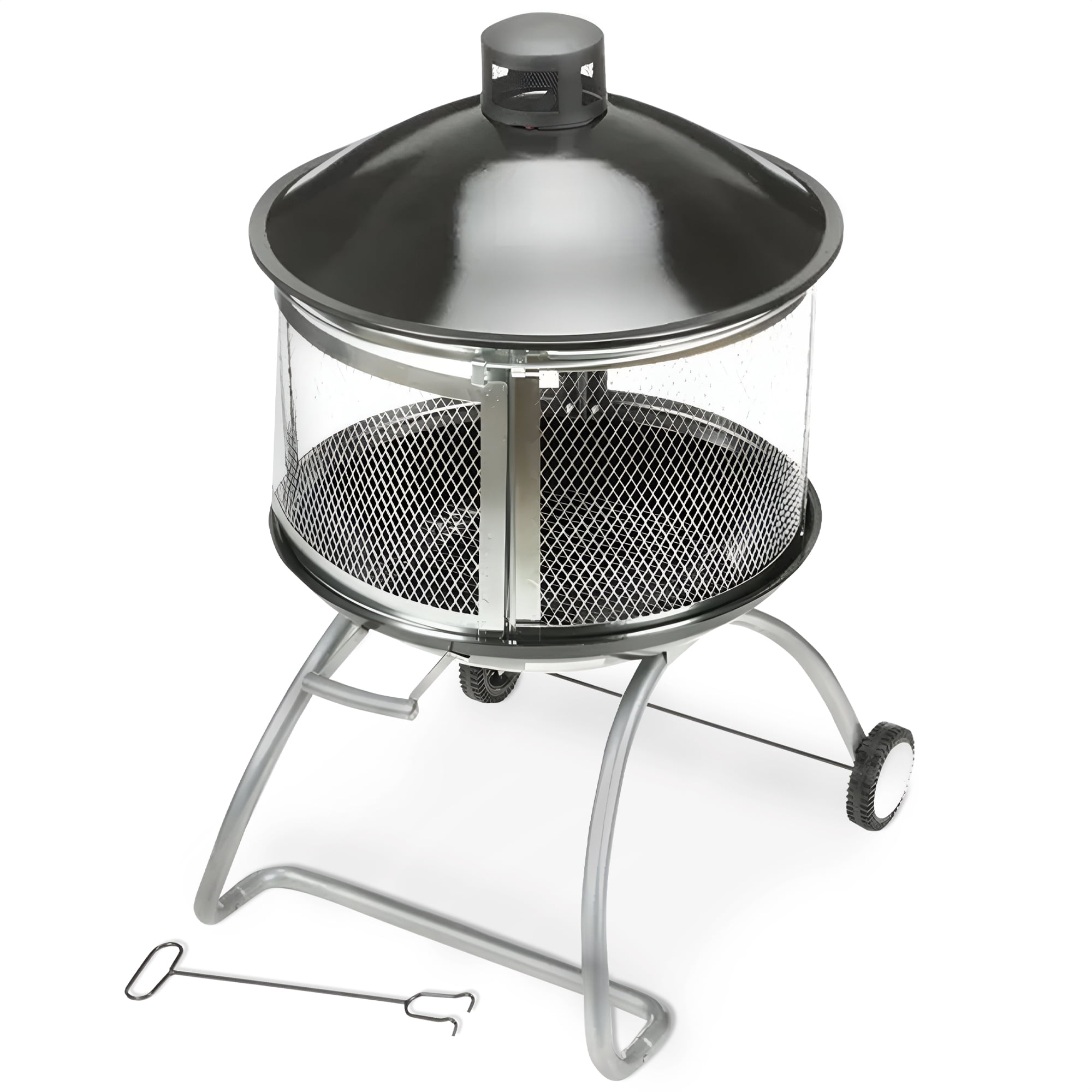 Four Seasons Courtyard 28-inch Portable Fire Pit Table for Patio, Deck ...