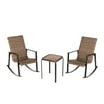 Mainstays Skyler Steel 3-Piece Wicker Rope Chat Set, Grey - Walmart.com