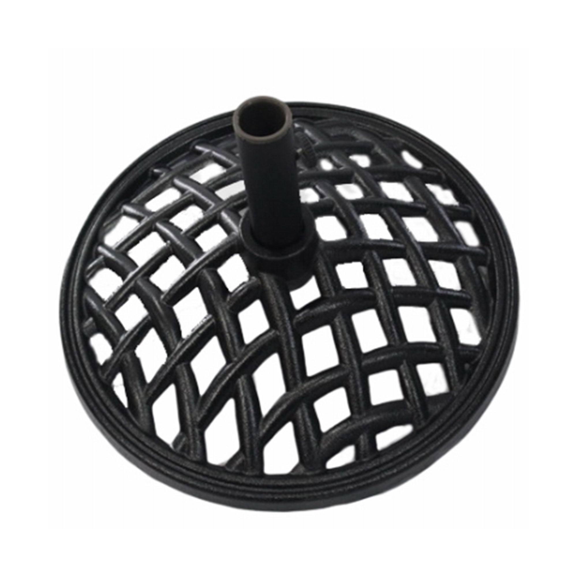 Four Seasons Courtyard Brookfield 19" Cast Iron Umbrella Base, Black ...