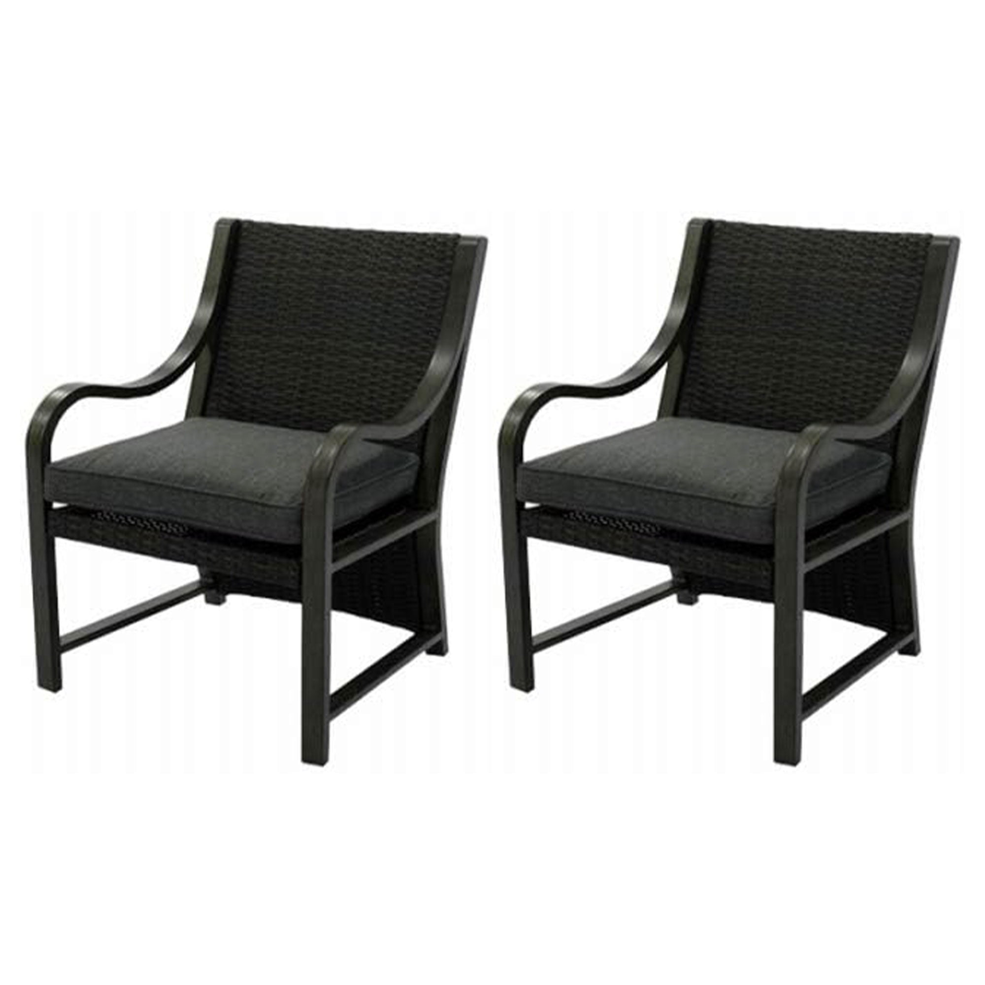 Four Seasons Courtyard Canmore Captain Outdoor Cushioned Arm Chair, 2 ...