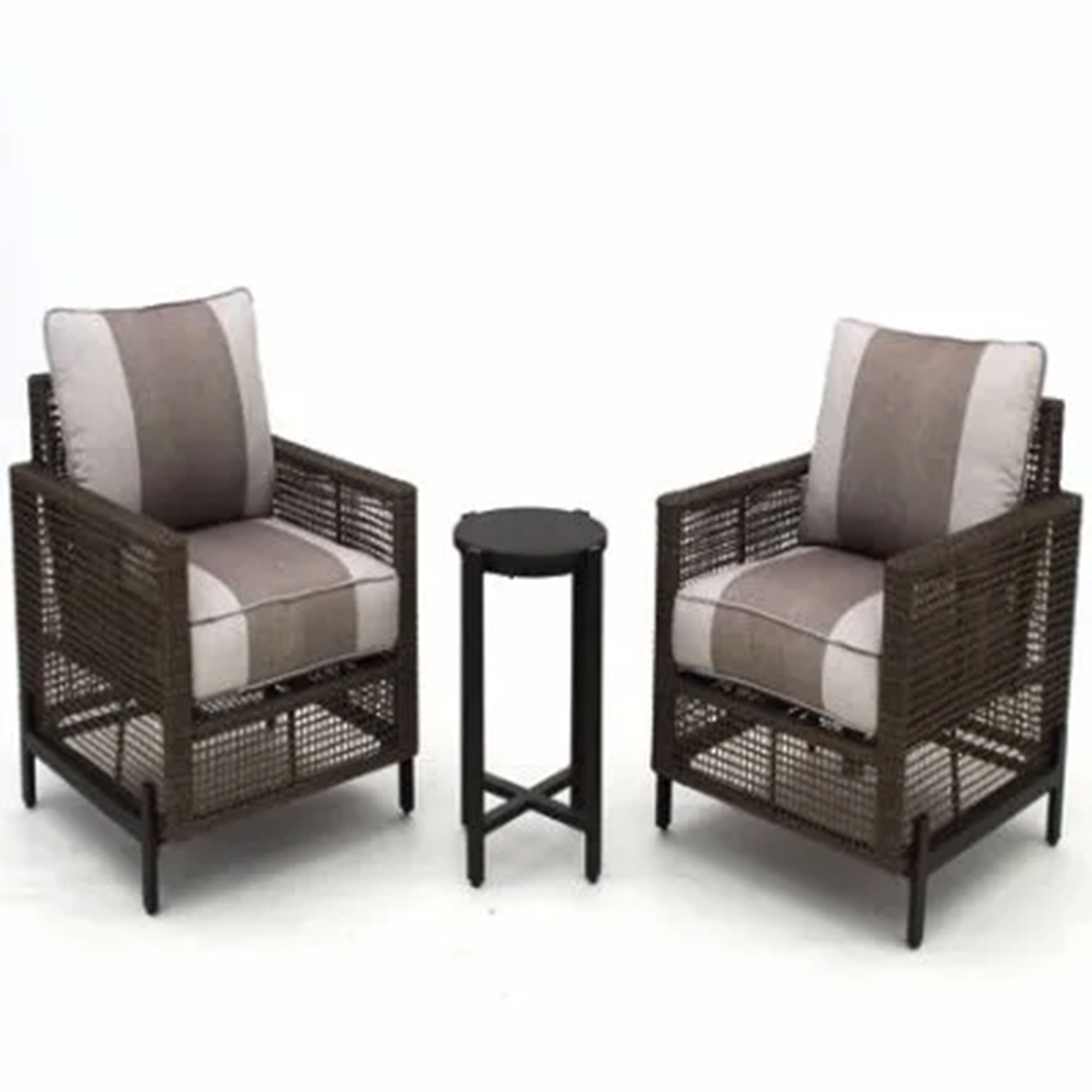 Four Seasons Courtyard Radde 3 Pc Woven Wicker Deep Seating Chat Set ...