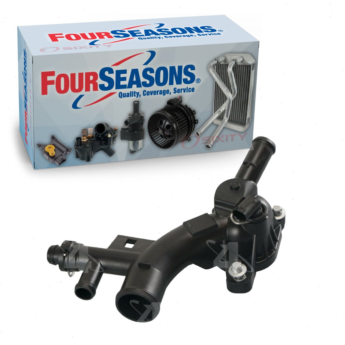 Four Seasons Engine Coolant Water Outlet compatible with Chevrolet ...