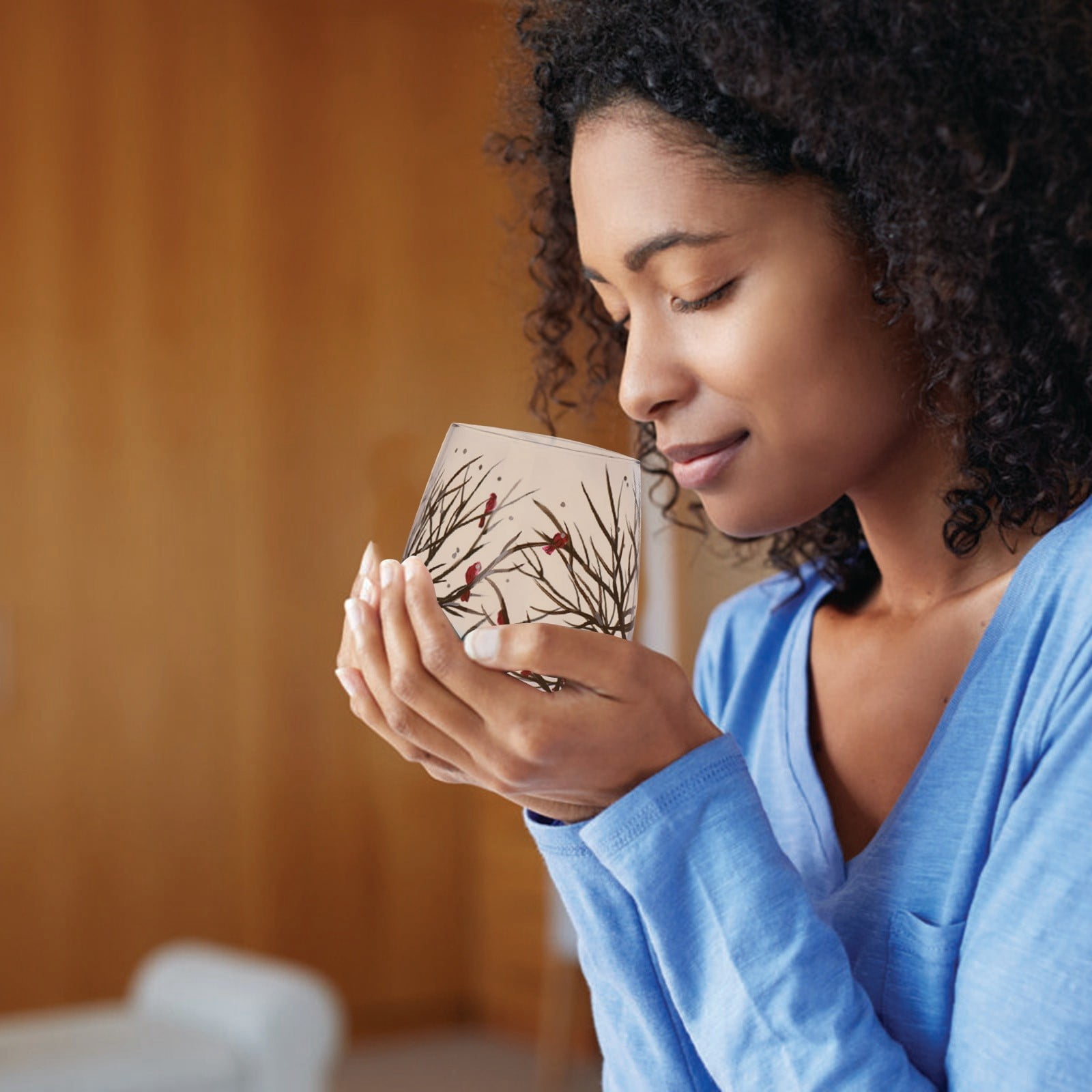 Four Seasons Tree Glasses, Hand Painted Art Stemmed Glasses, Fall ...
