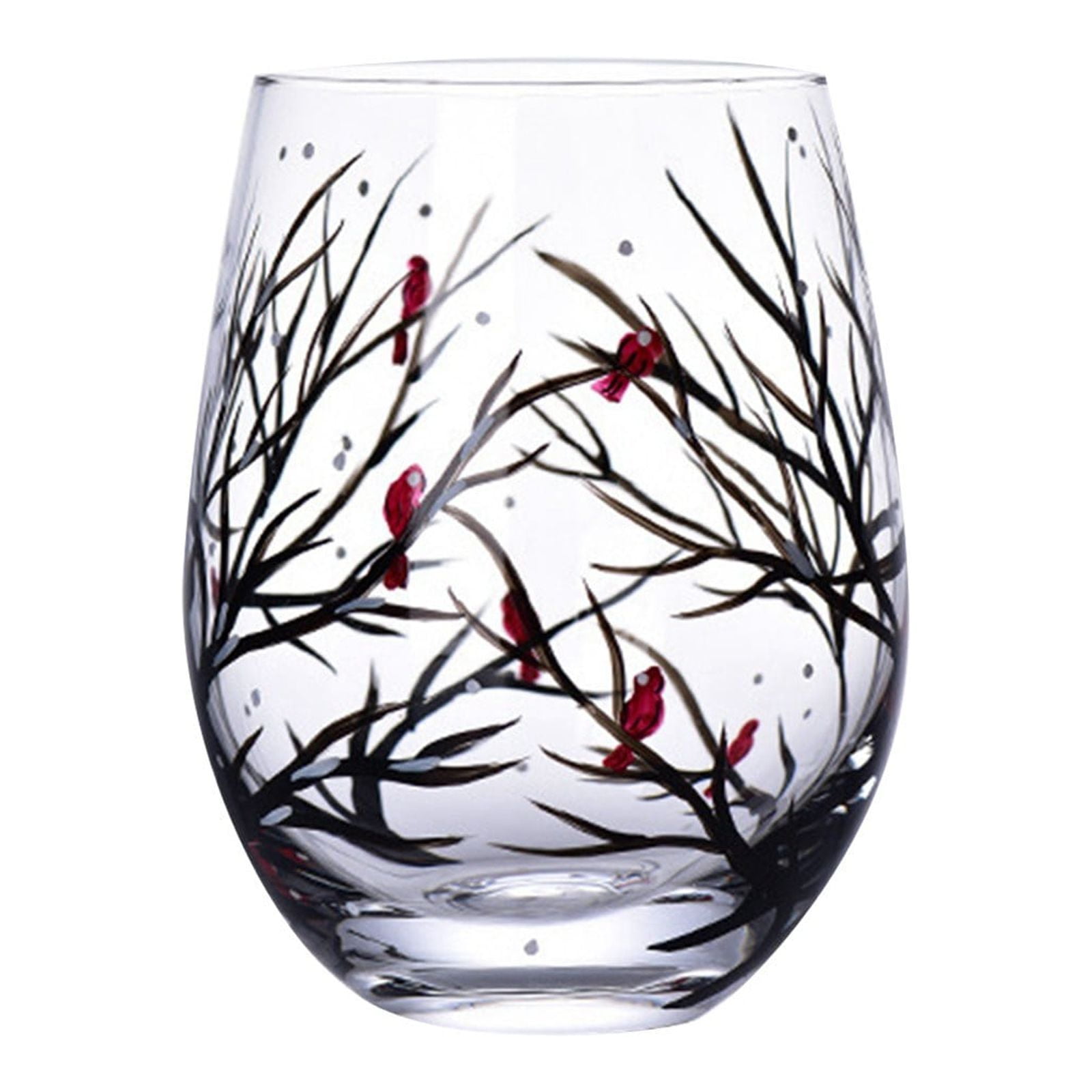 Four Seasons Tree Glasses Hand Painted Art Glasses Hand Painted Art ...