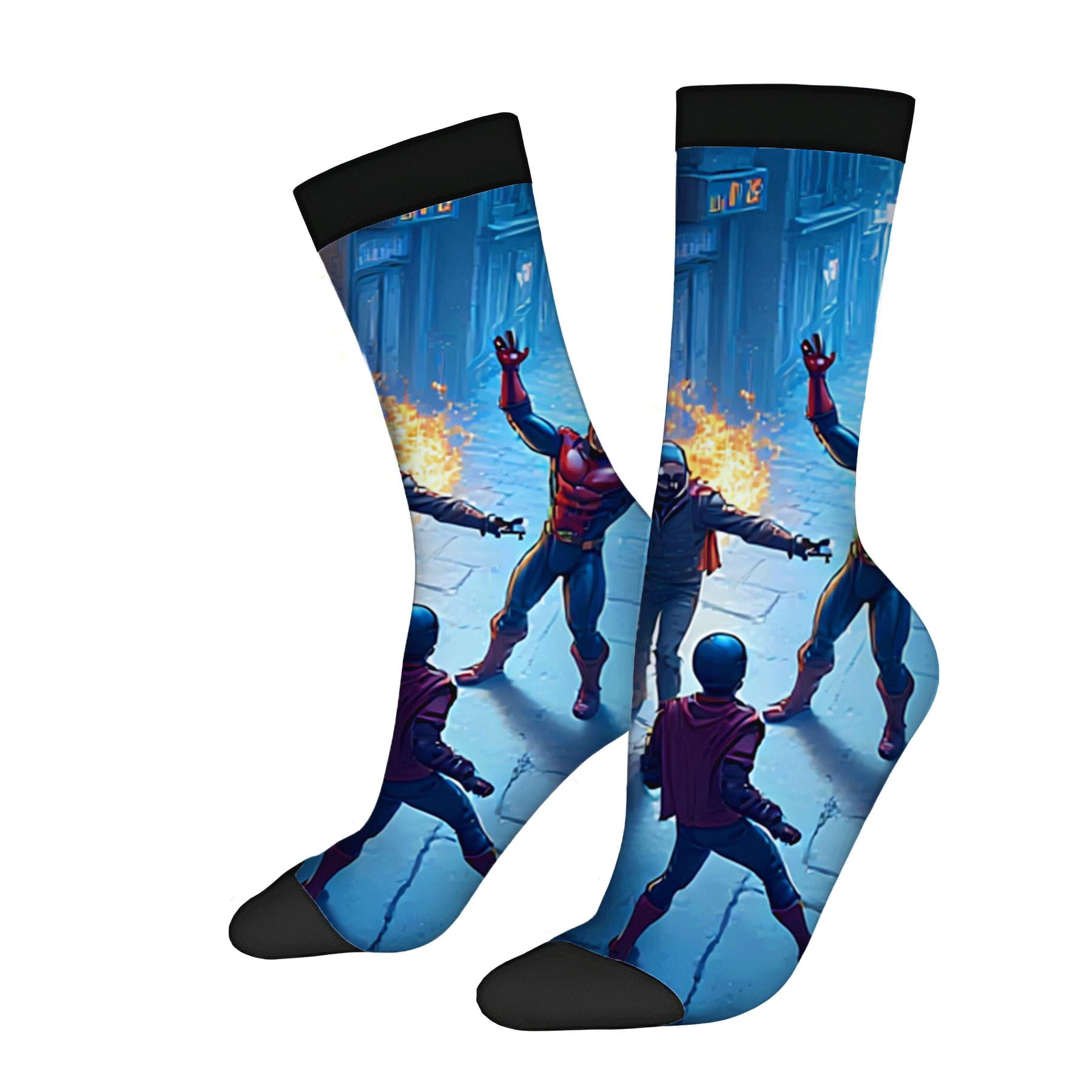 Four Seasons Unisex Trendy Socks - 2 Pairs of Mixed Color Socks with ...