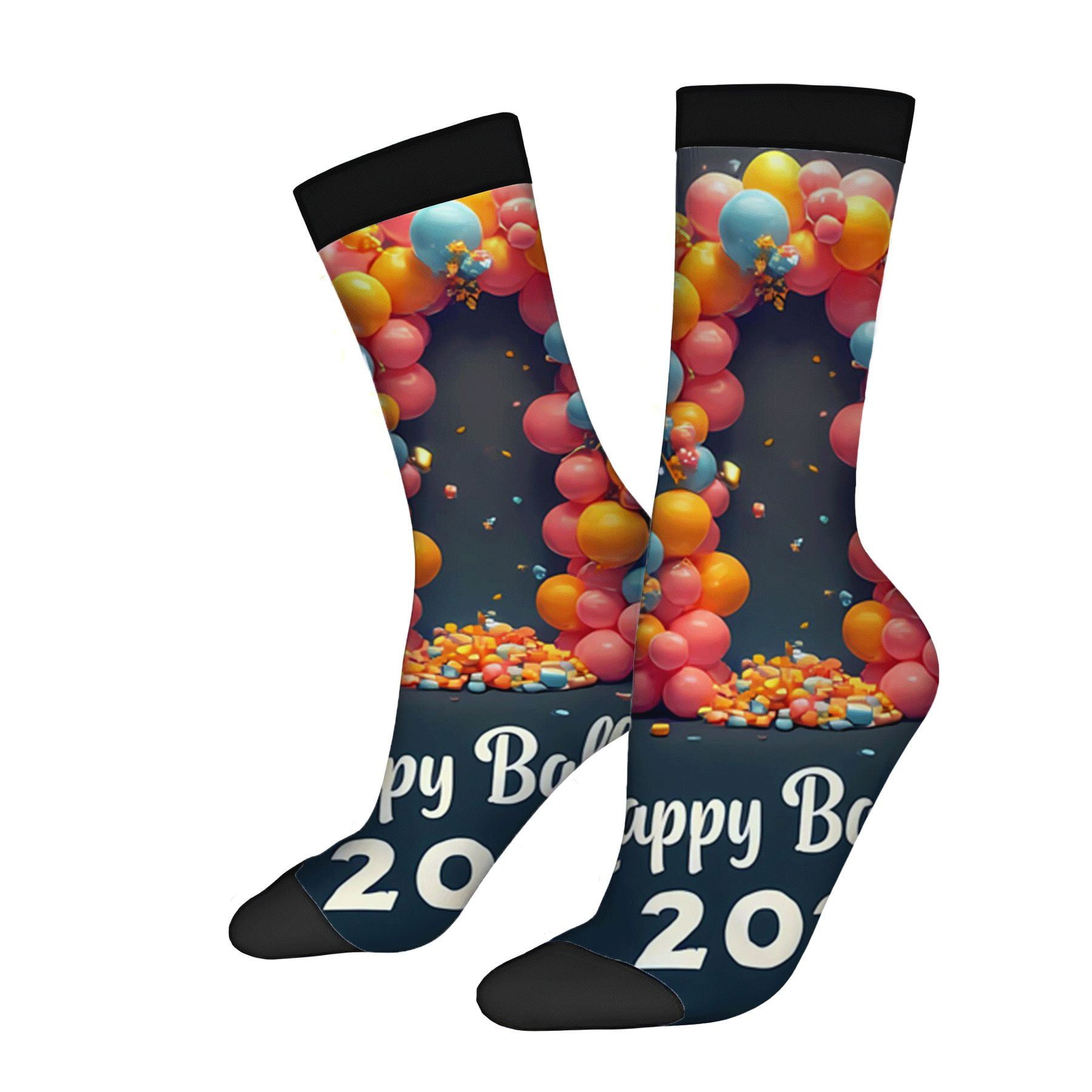 Four Seasons Universal Socks (2 Pairs) - Festive Mixed Color Socks with ...