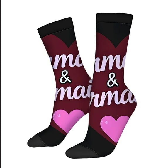 Four Seasons Universal Socks 2 Pairs Maroon & Black ' Mom & Grandma ...