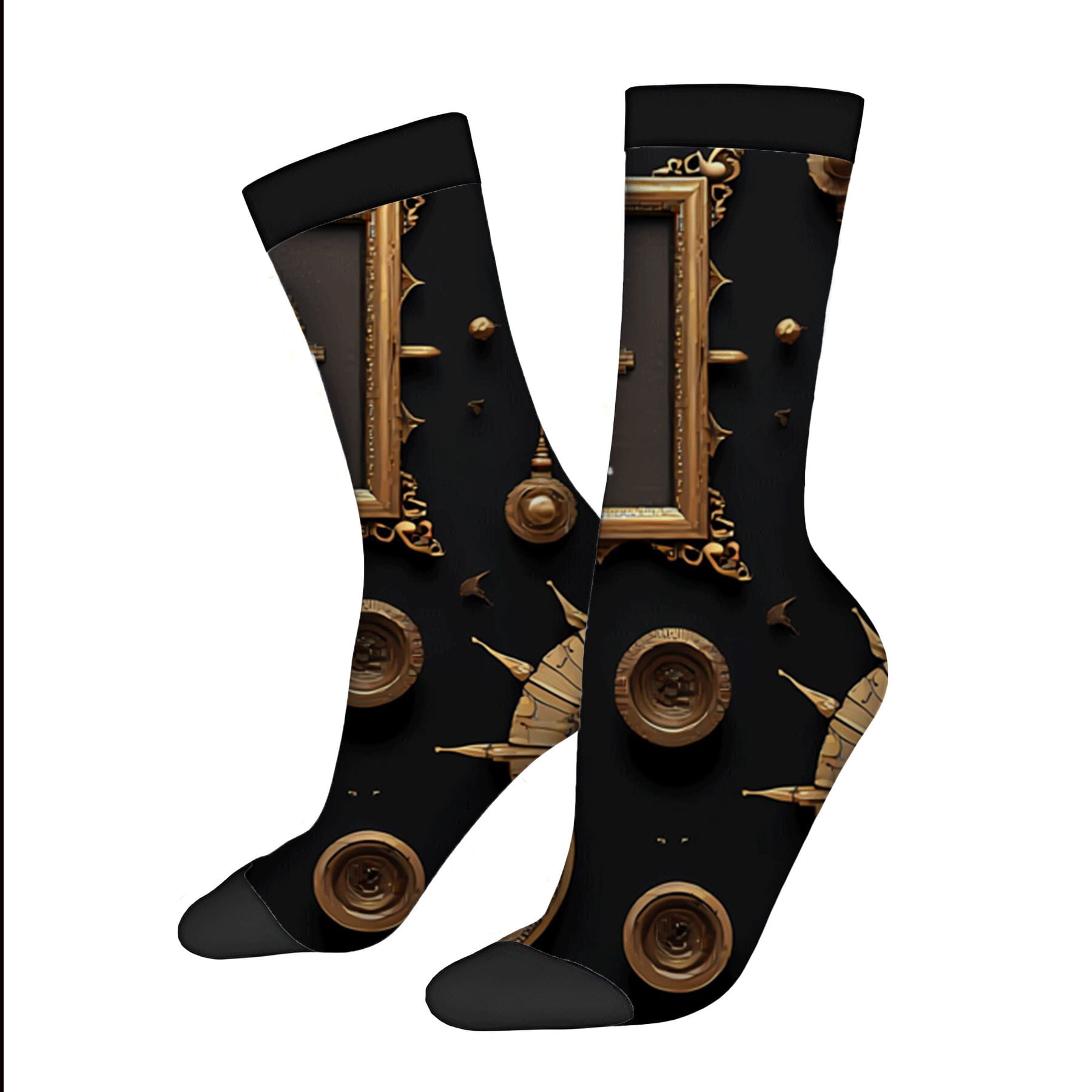 Four Seasons Universal Socks (2 Pairs) - Stylish Black Socks with ...