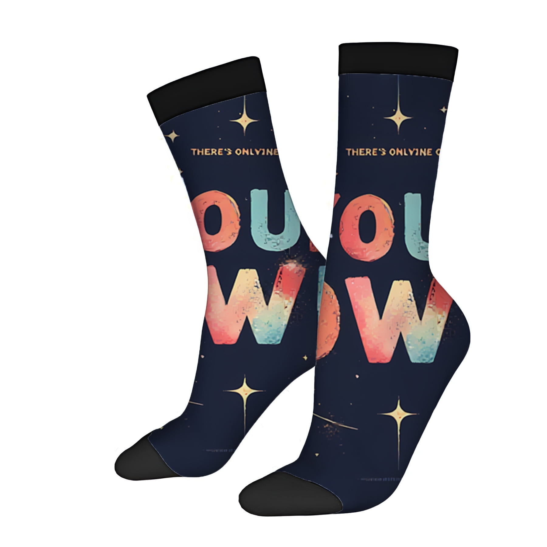 Four Seasons Universal Socks (2 Pairs) - Trendy Unisex Mixed Color ...