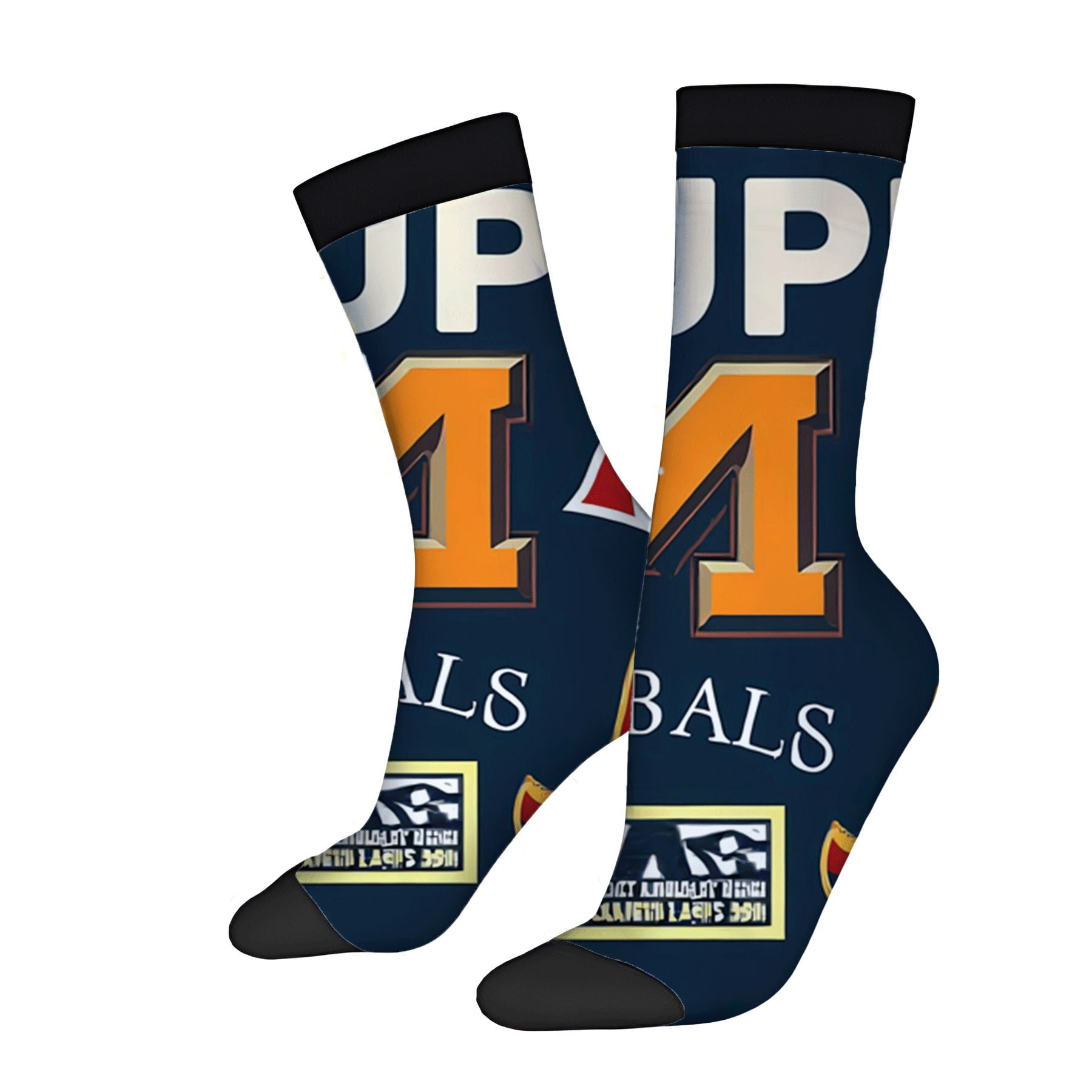 Four Seasons Universal Socks - 2 Pairs Trendy Unisex Socks with Bold ...
