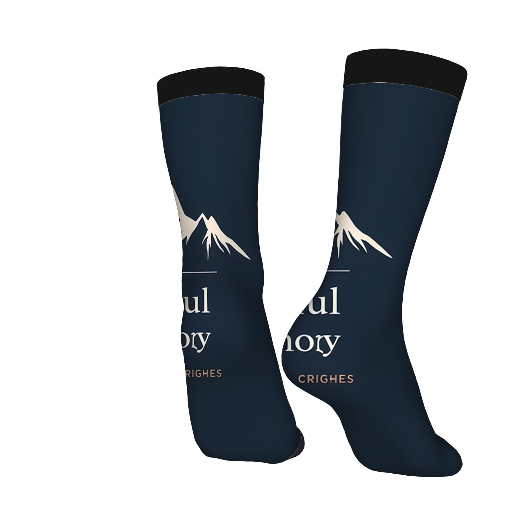 Four Seasons Universal Socks - 2 Pairs Trendy Unisex Socks with Dark ...
