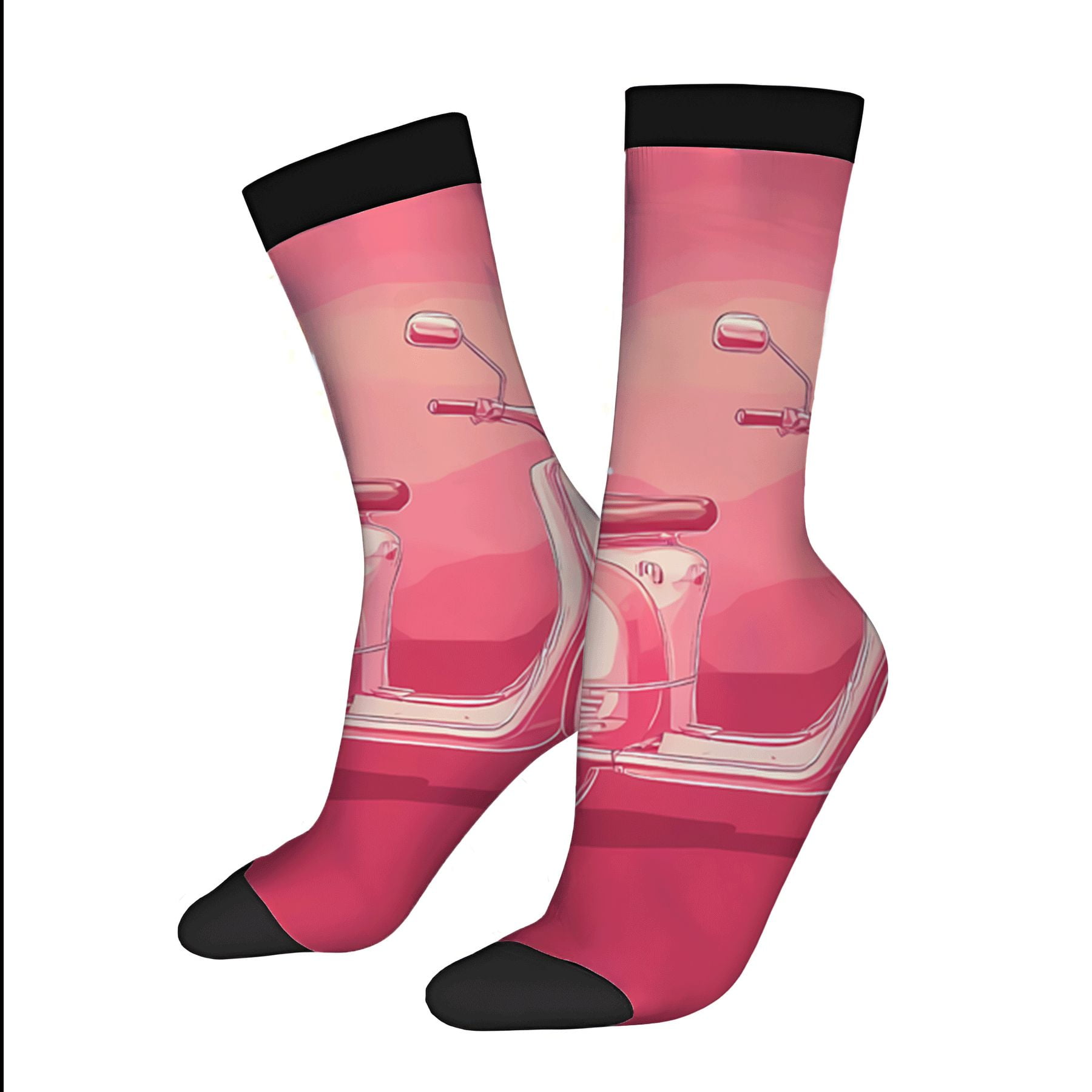 Four Seasons Universal Socks 2 Pairs Trendy Unisex Socks with Pink ...