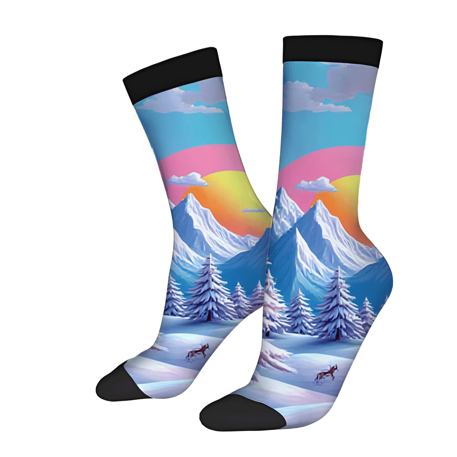 Four Seasons Universal Socks (2 Pairs) - Trendy Unisex Socks with ...