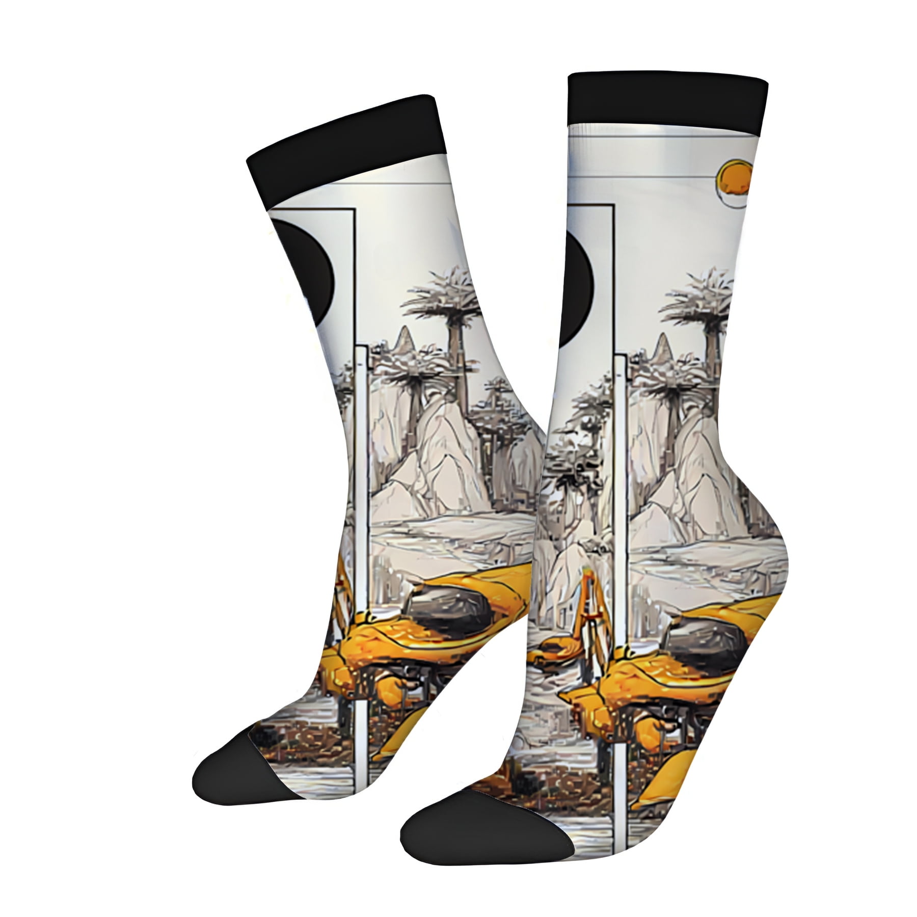 Four Seasons Universal Socks (2 Pairs) - Unique Landscape Design with ...