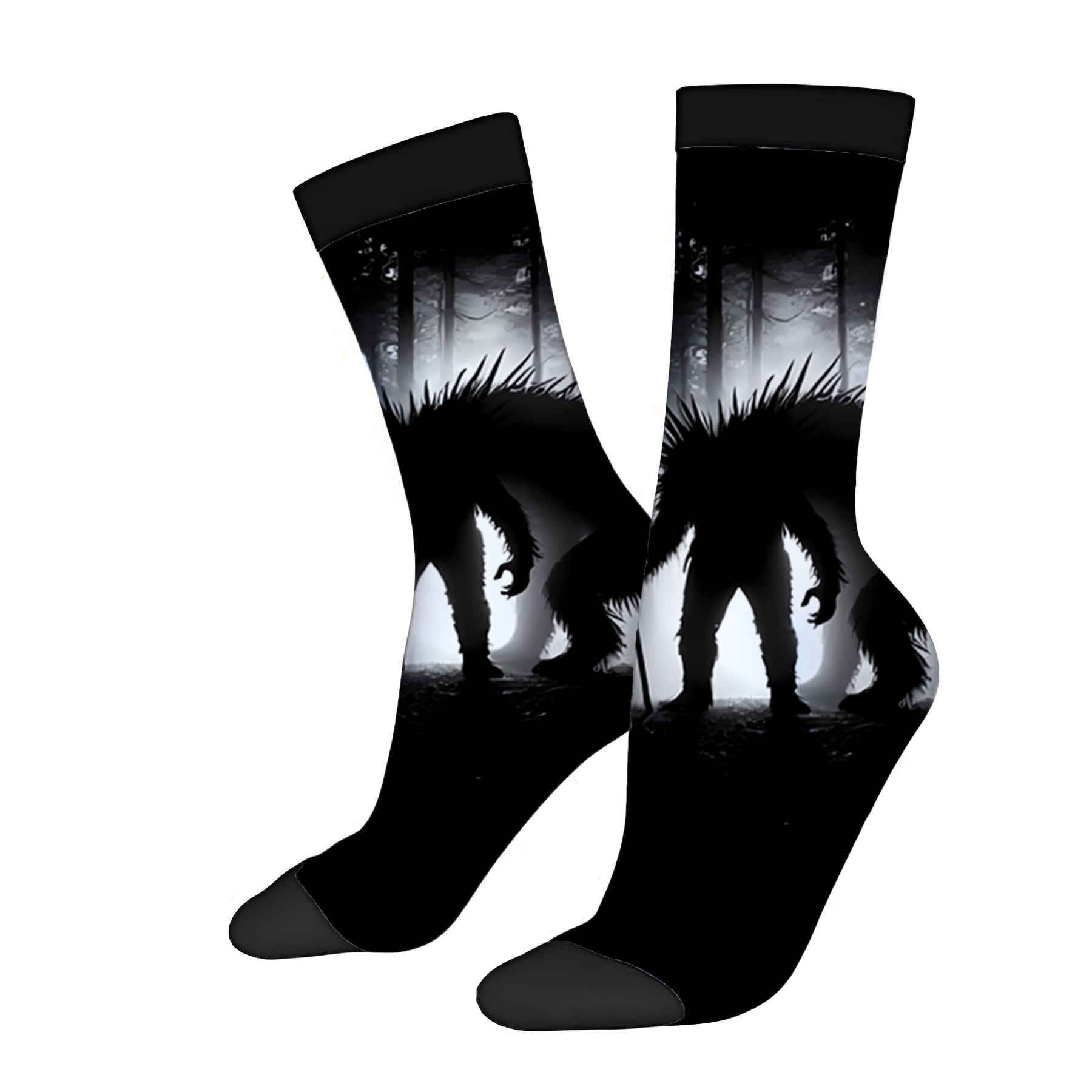 Four Seasons Universal Socks (2 Pairs) - Unisex Trendy Black & White ...