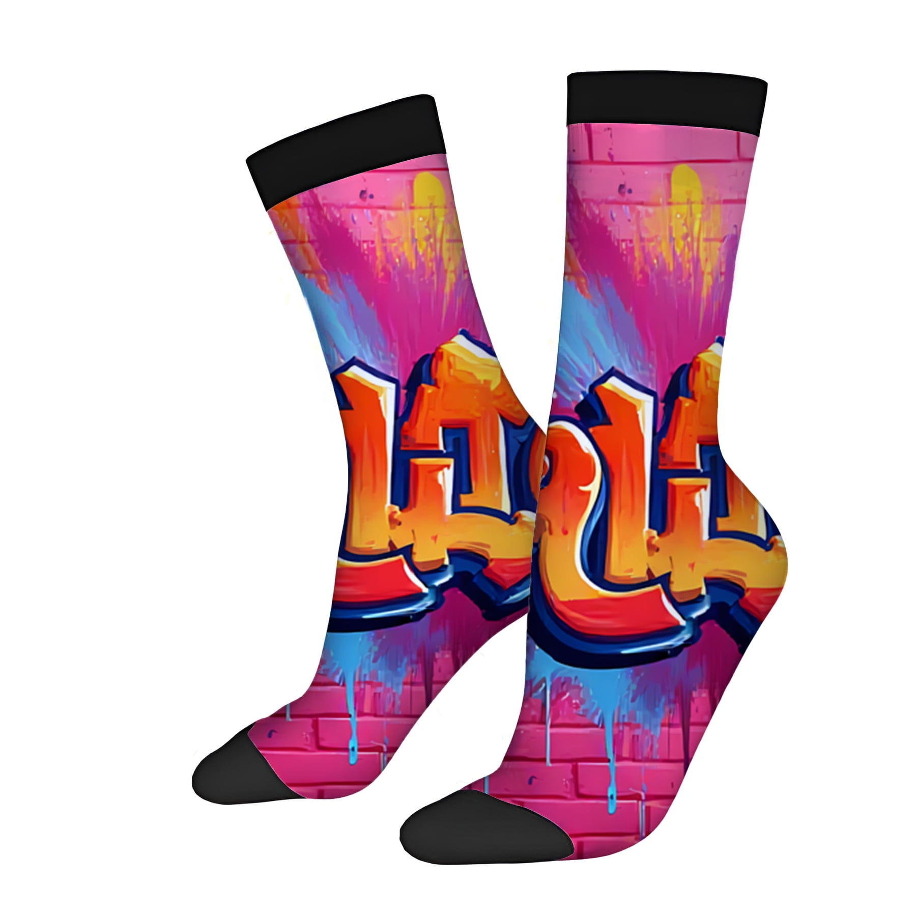 Four Seasons Universal Socks (2 Pairs) - Unisex Trendy Mixed Color ...