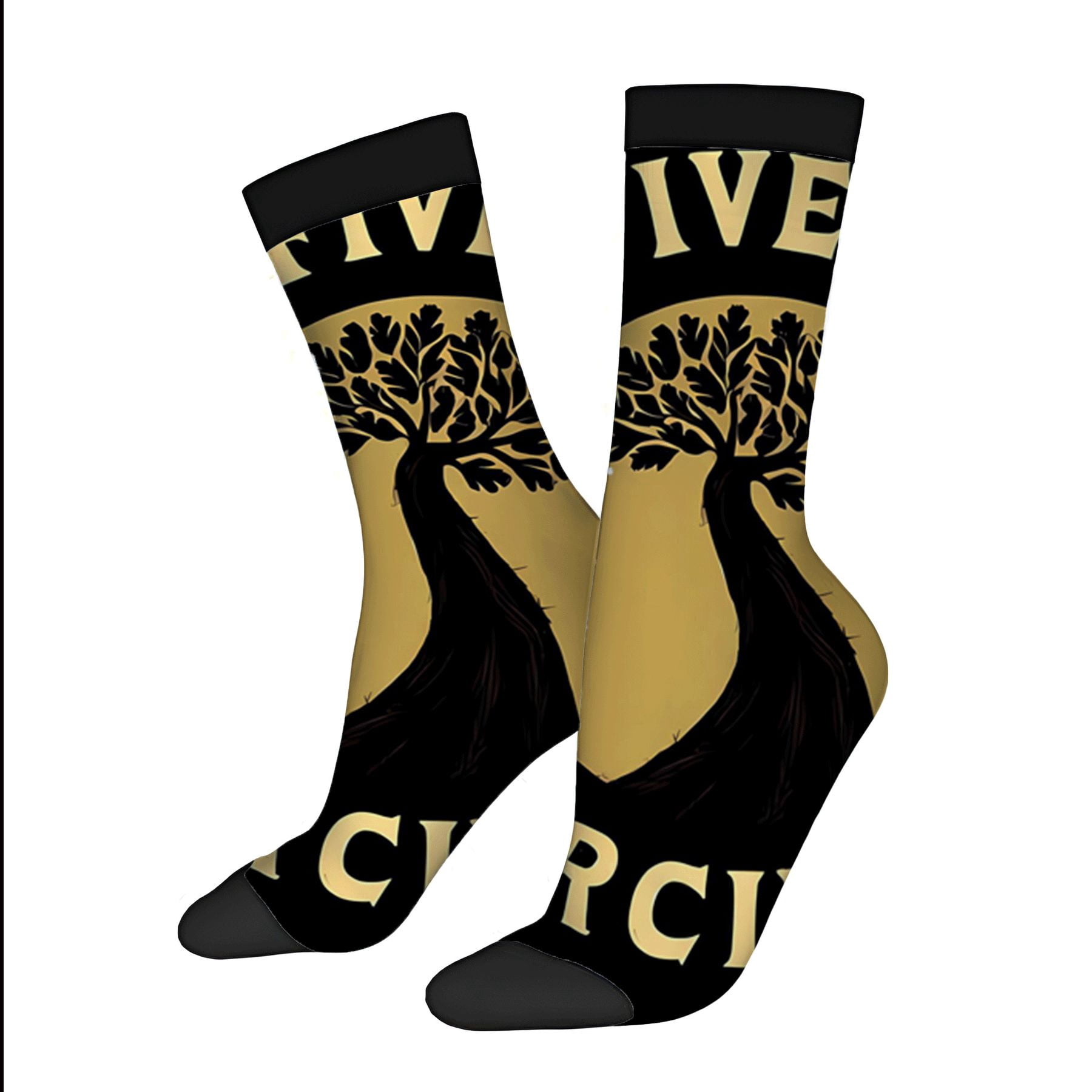 Four Seasons Universal Socks - 2 Pairs Unisex Trendy Socks with Black ...