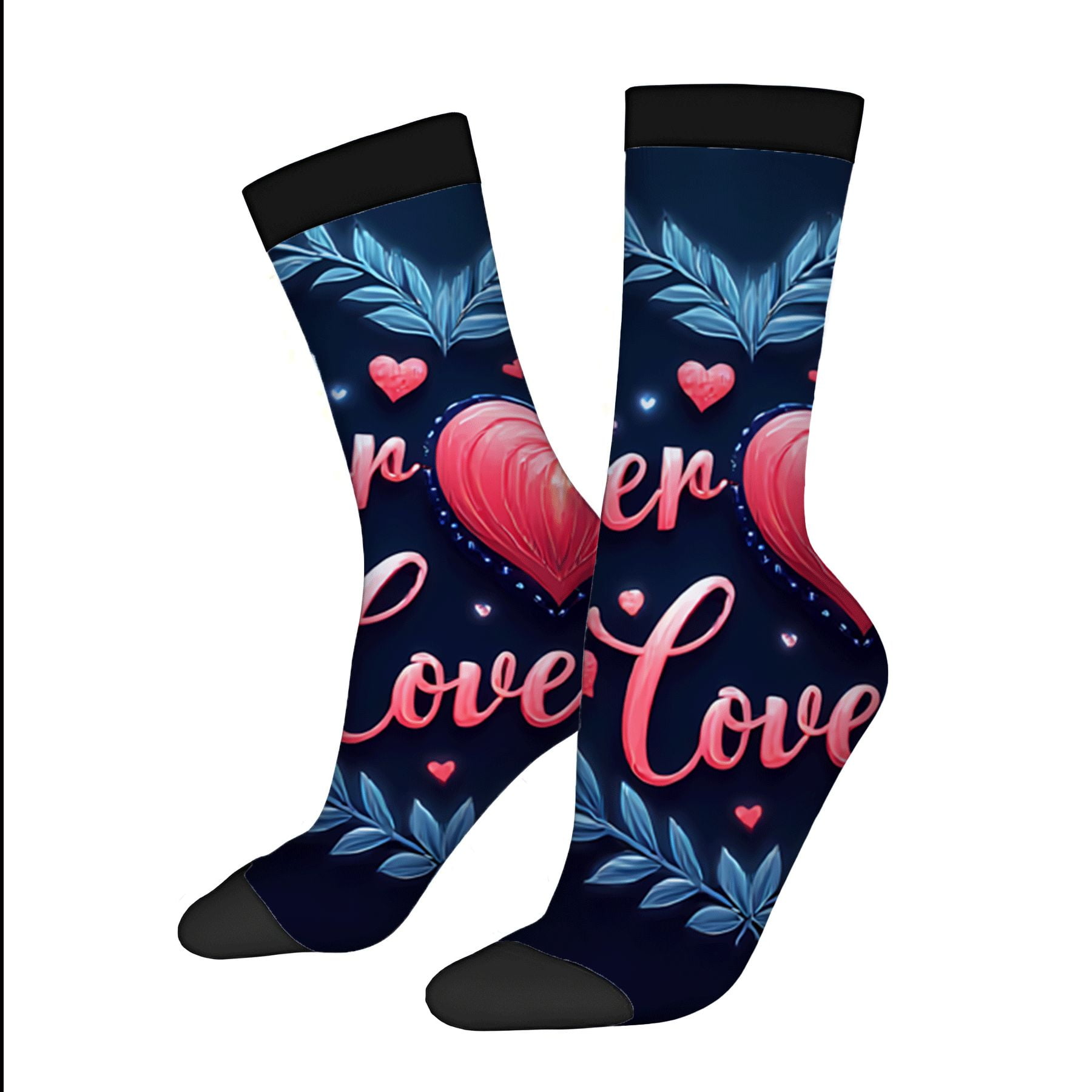 Four Seasons Universal Socks 2 Pairs Unisex Trendy Socks with Dark Blue ...