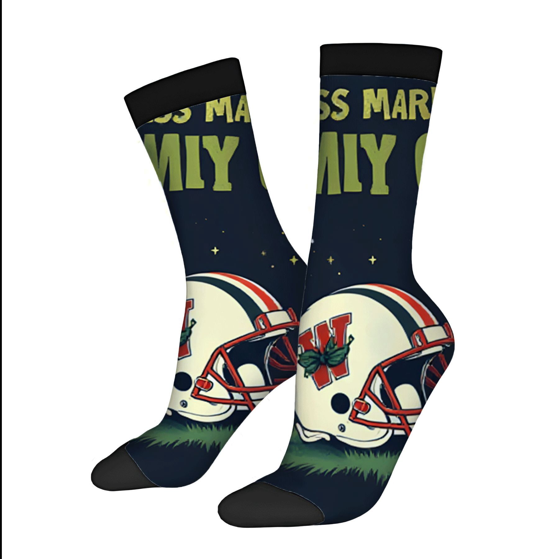 Four Seasons Universal Socks - 2 Pairs Unisex Trendy Socks with Dark ...