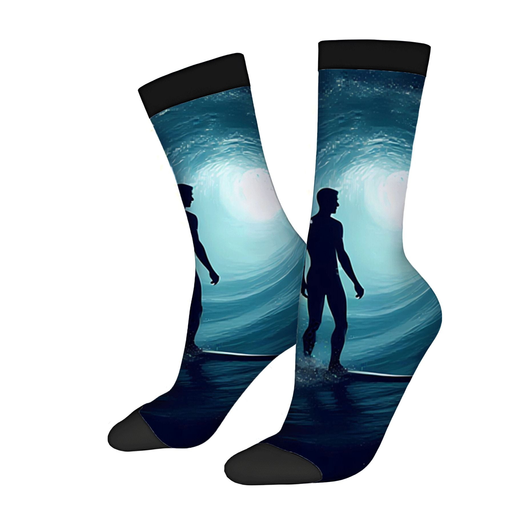 Four Seasons Universal Socks - 2 Pairs Unisex Trendy Socks with Serene ...