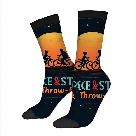 Four Seasons Universal Socks - 2 Pairs Unisex Trendy Socks with Vibrant ...