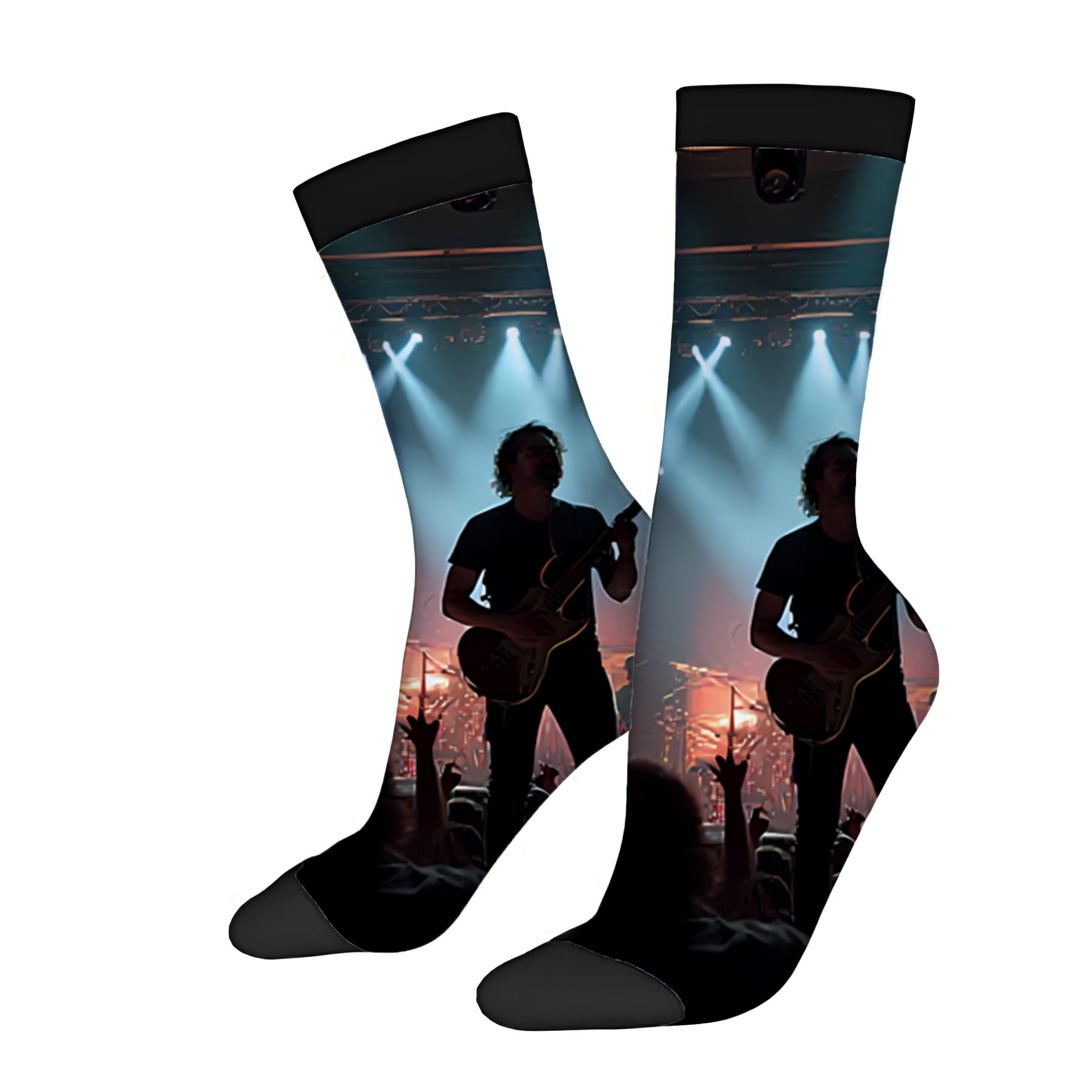 Four Seasons Universal Socks (2 Pairs) - Vibrant Concert Scene Design ...