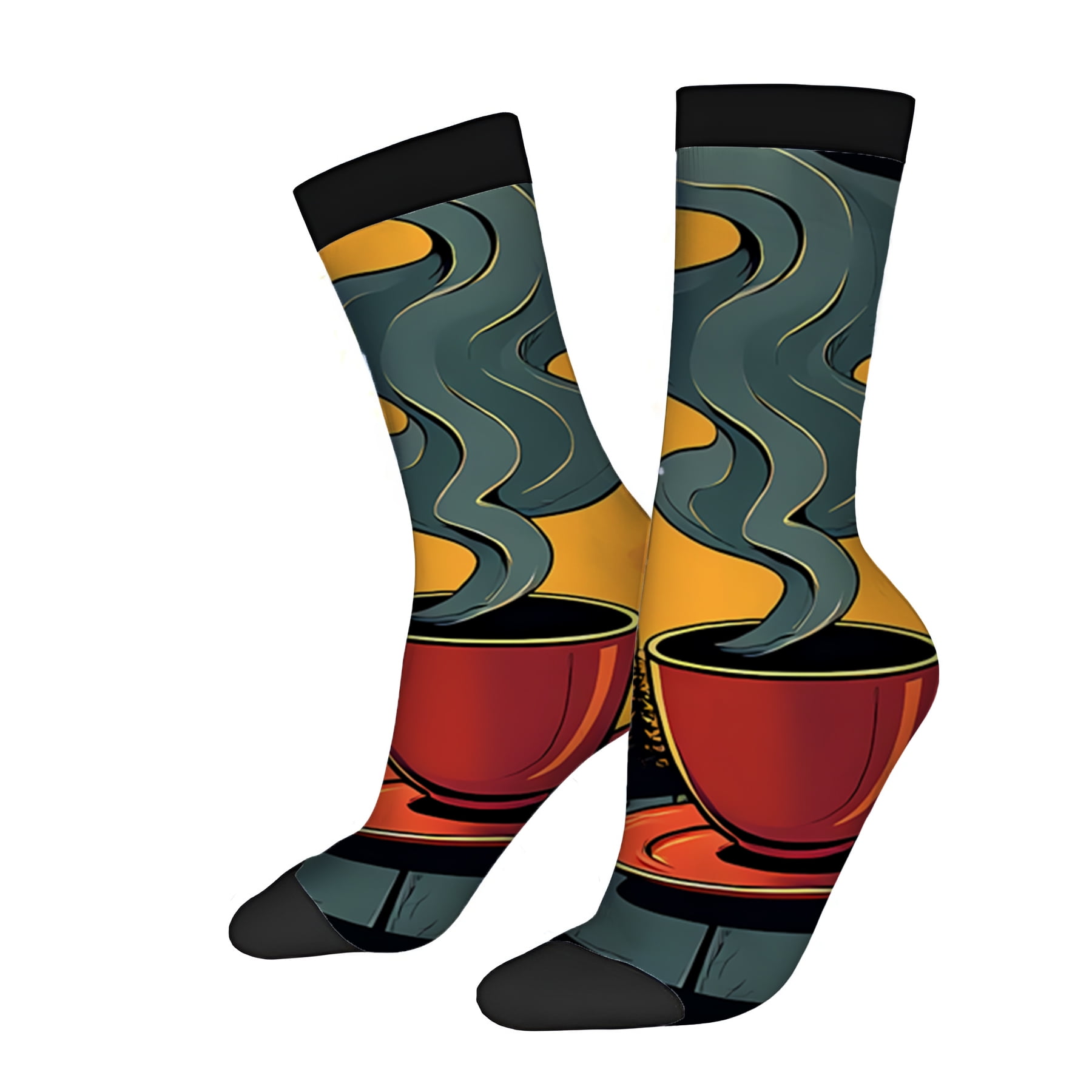 Four Seasons Universal Socks (2 Pairs) - Vibrant Landscape Design with ...