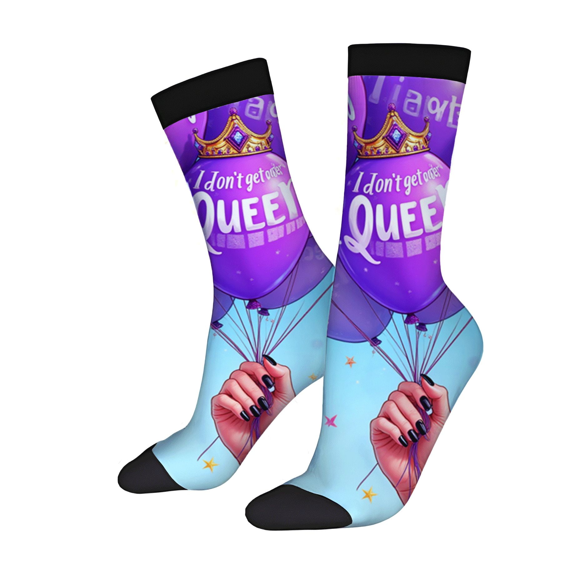 Four Seasons Universal Socks - 2 Pairs Vibrant Purple & Light Blue ...
