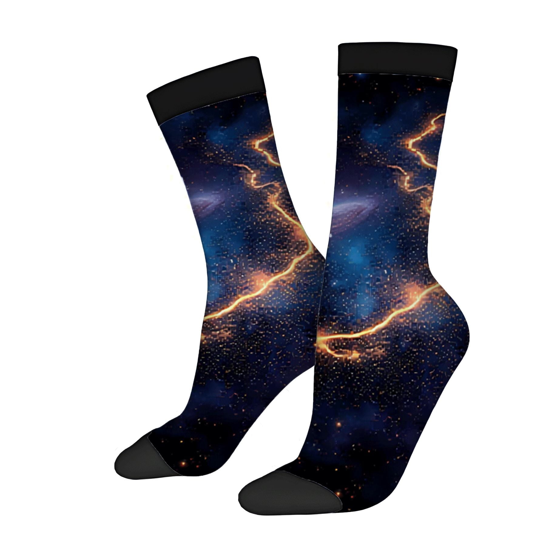 Four Seasons Universal Socks - 2 Pairs of Cosmic Design Socks with ...
