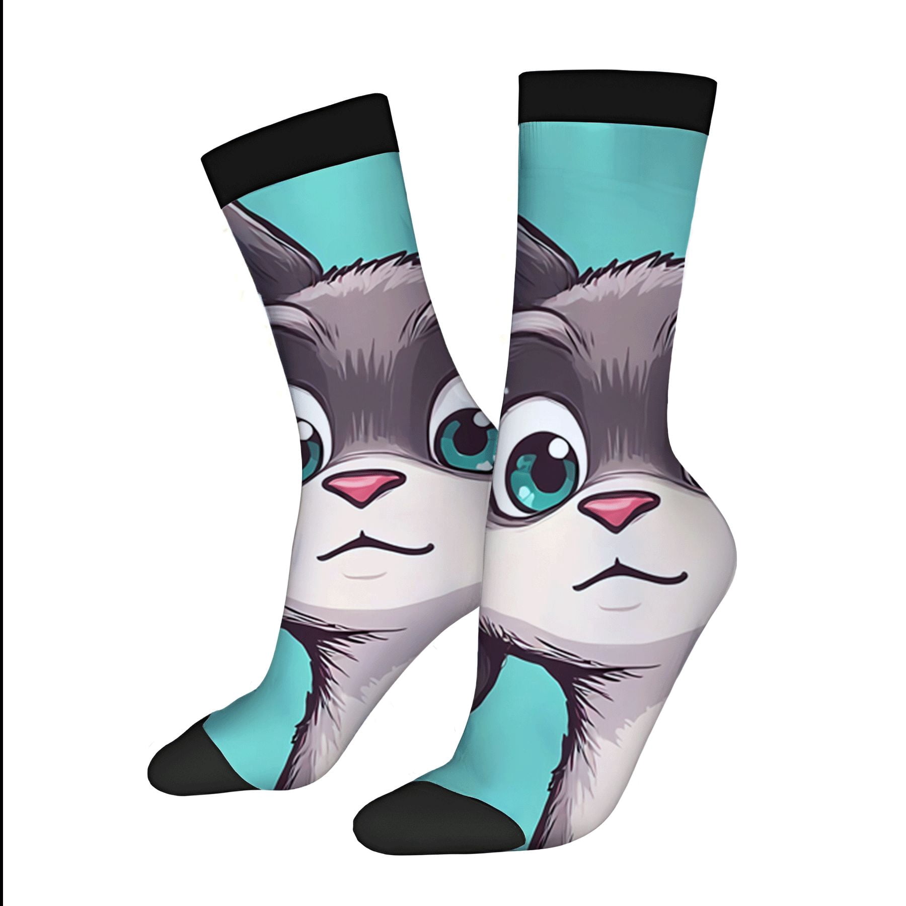Four Seasons Universal Socks - 2 Pairs of Playful Cartoon Animal Design ...