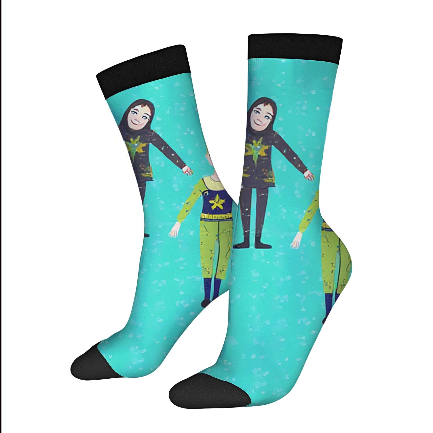 Four Seasons Universal Socks - 2 Pairs of Playful Cartoon Character ...