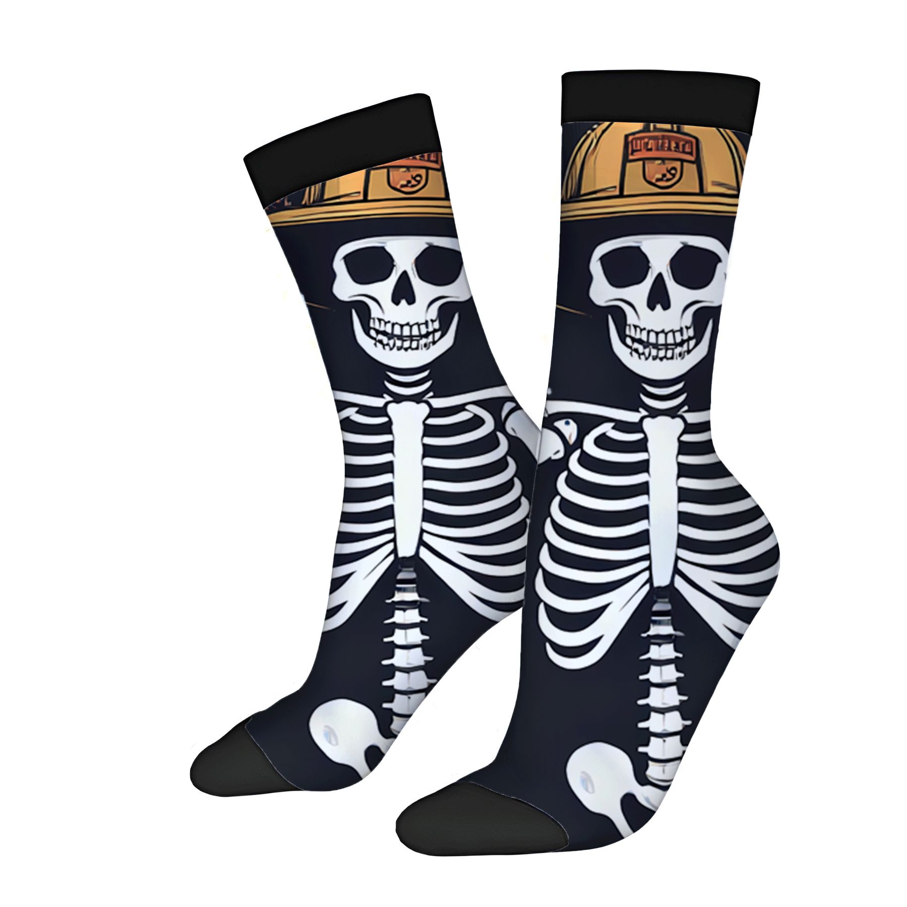 Four Seasons Universal Socks - 2 Pairs of Playful Skeleton Design Socks ...