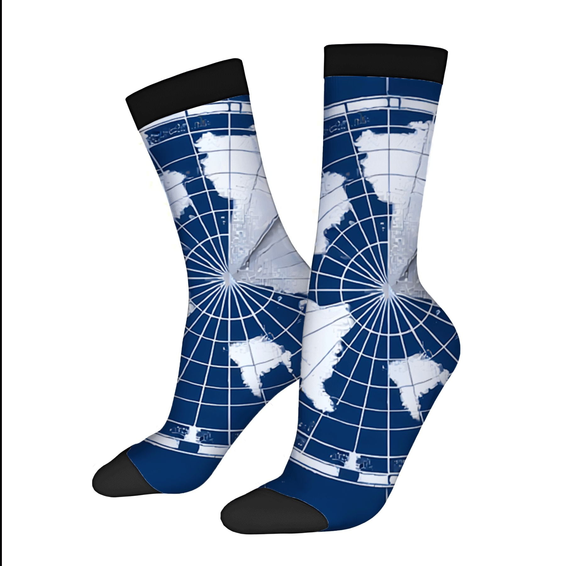 Four Seasons Universal Socks 2 Pairs of Trendy Unisex Socks with Blue ...