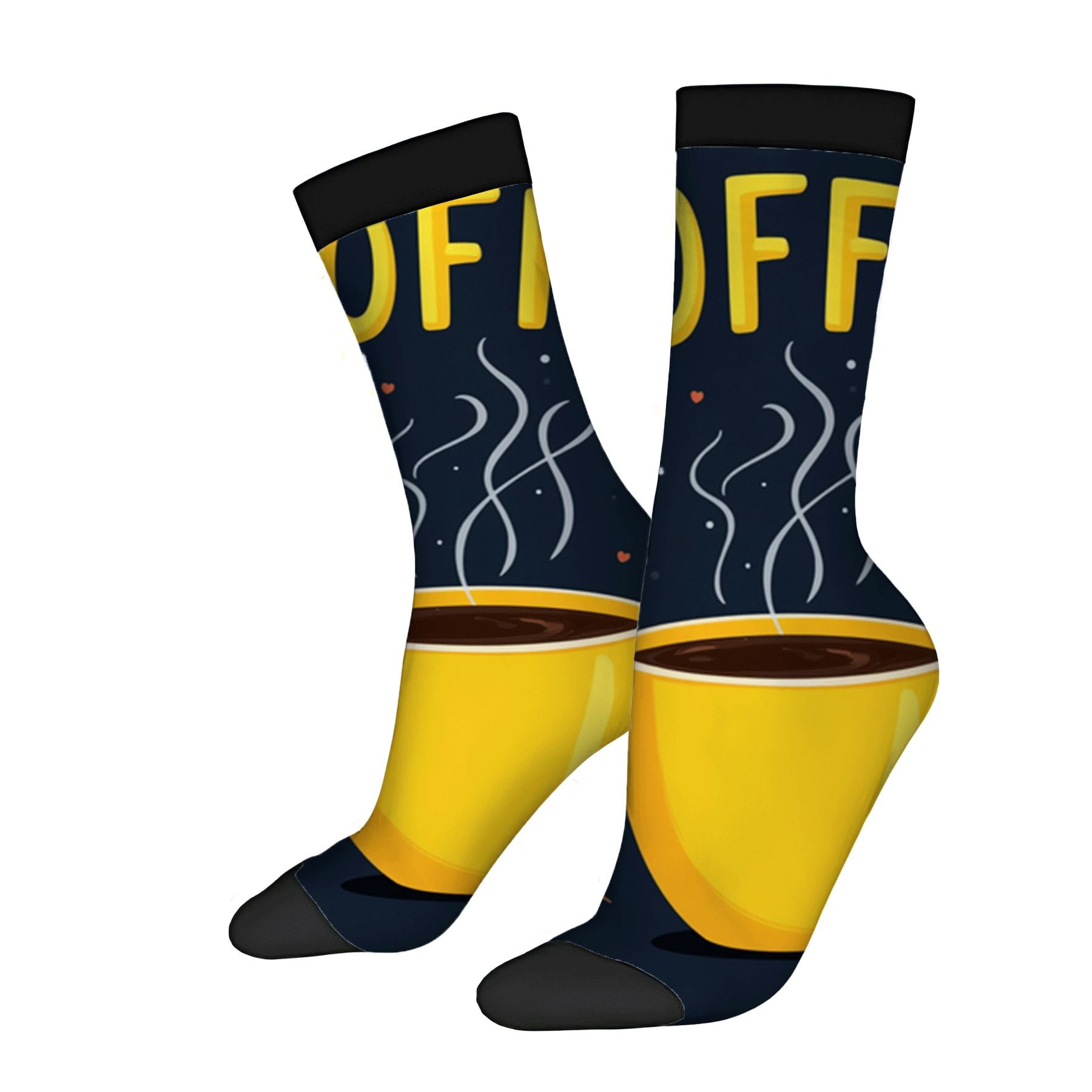 Four Seasons Universal Socks - 2 Pairs of Trendy Unisex Socks with Fun ...