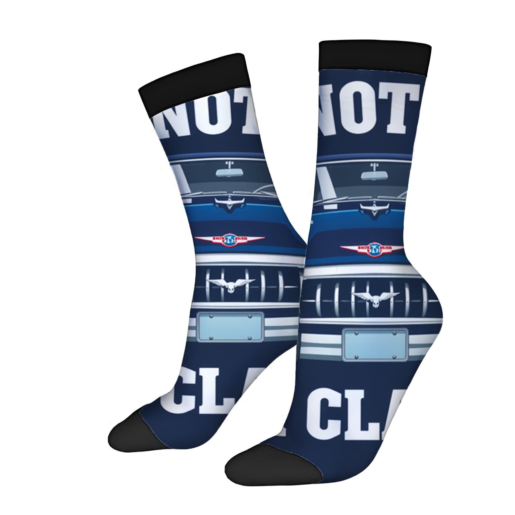 Four Seasons Universal Socks - 2 Pairs of Trendy Unisex Socks with Navy ...