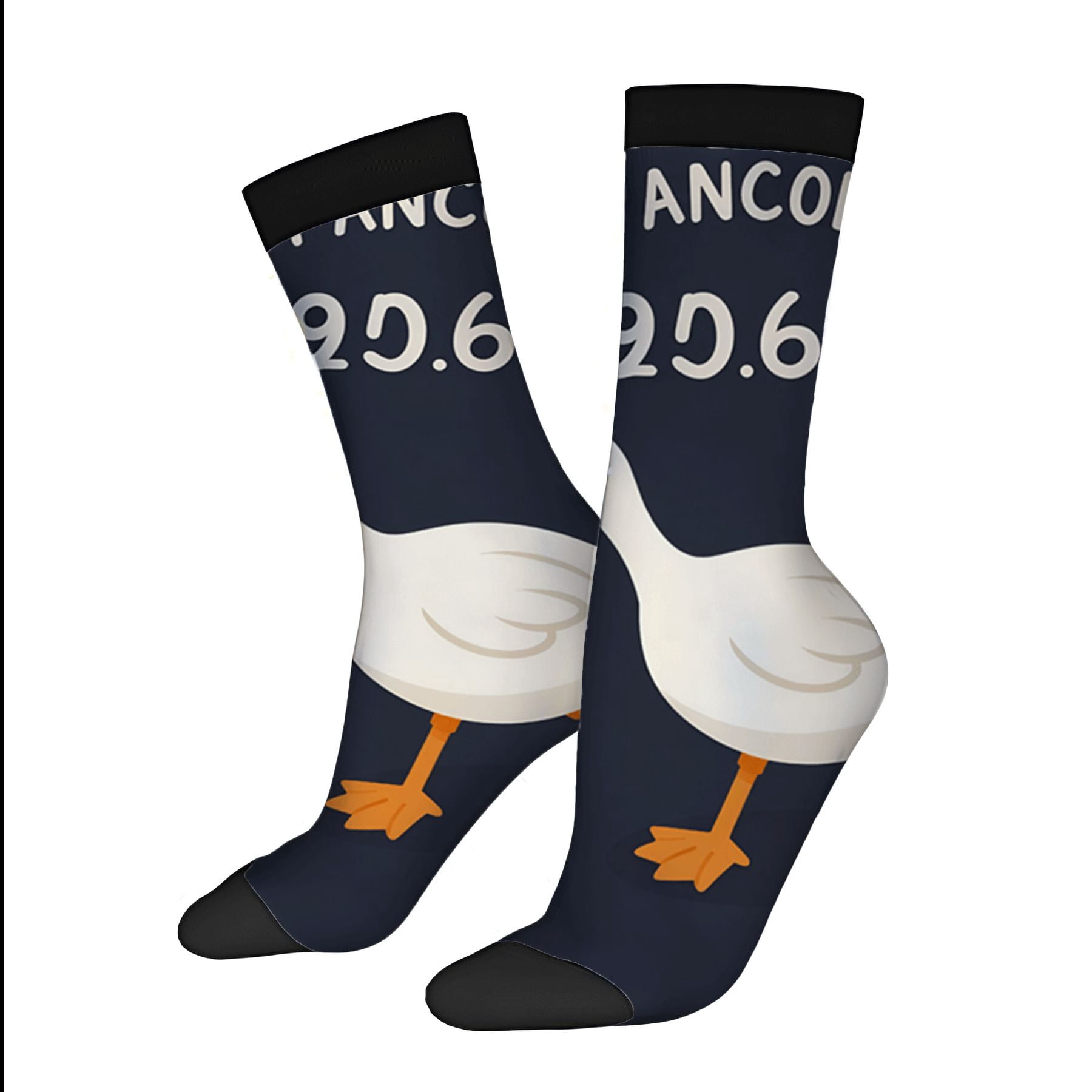 Four Seasons Universal Socks - 2 Pairs of Trendy Unisex Socks with Navy ...