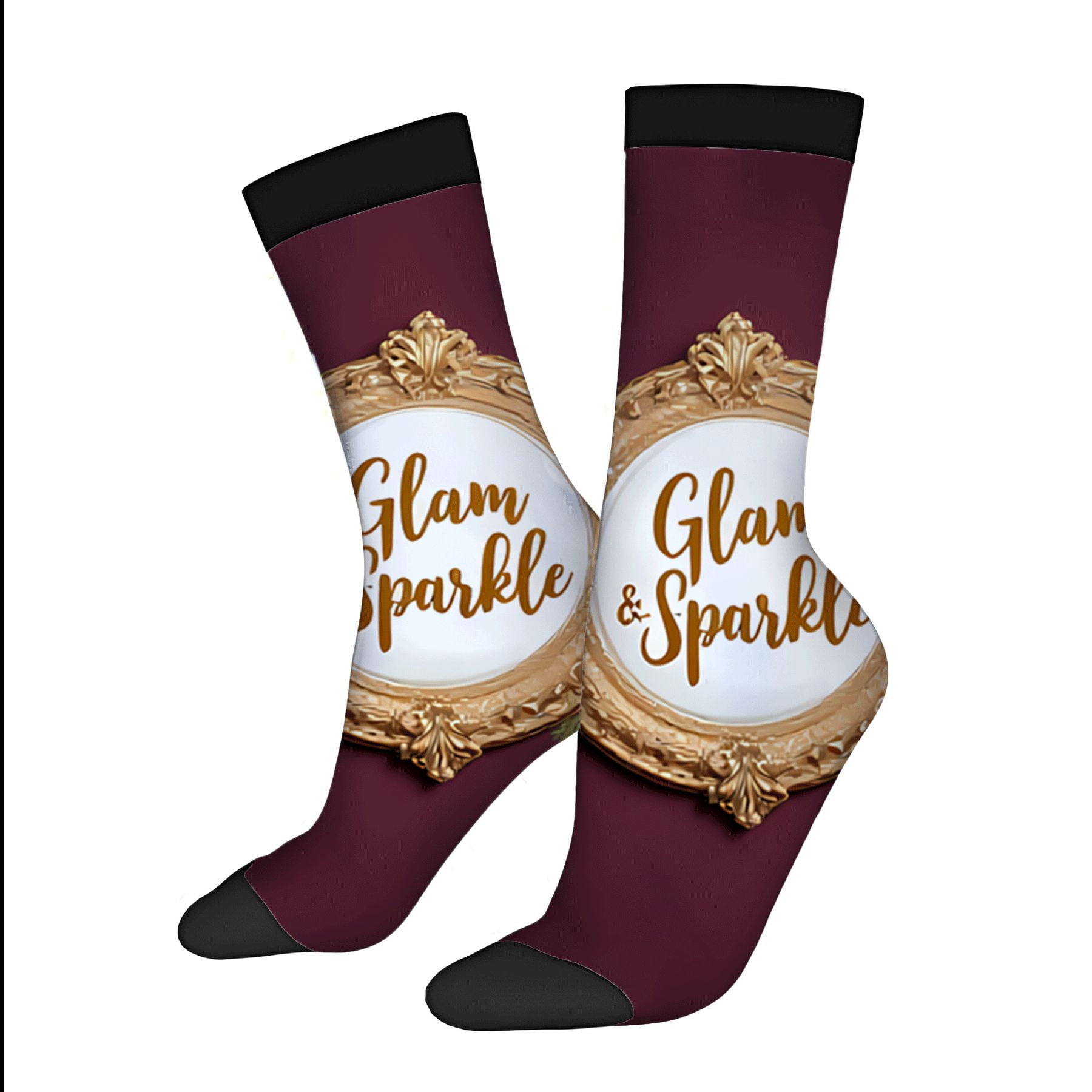 Four Seasons Universal Socks 2 Pairs of Trendy Unisex Socks with Ornate ...